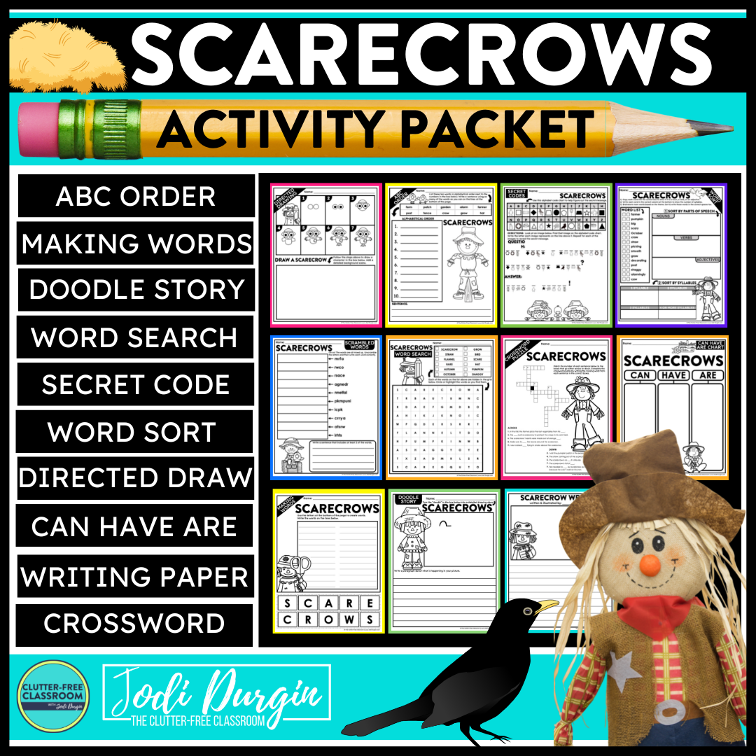 Scarecrows Activity Packet – Clutter Free Classroom Store