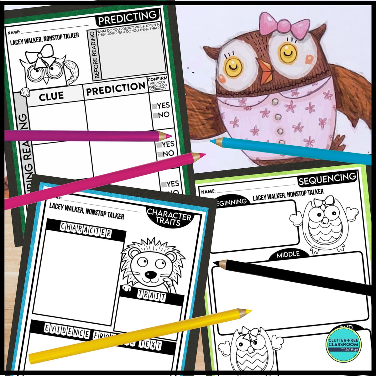 LACEY WALKER, NONSTOP TALKER activities and lesson plan ideas – Clutter ...