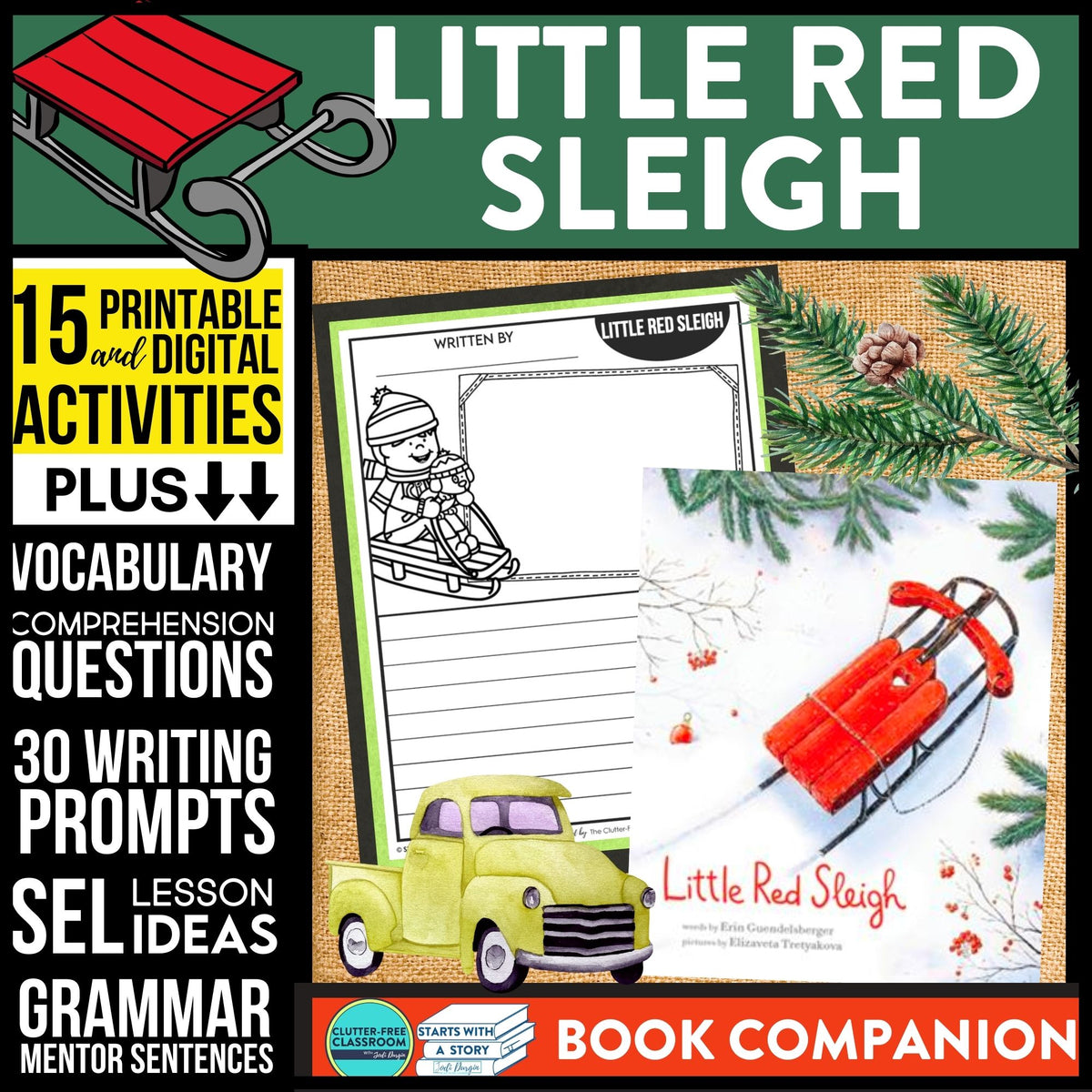 LITTLE RED SLEIGH activities and lesson plan ideas – Clutter Free ...
