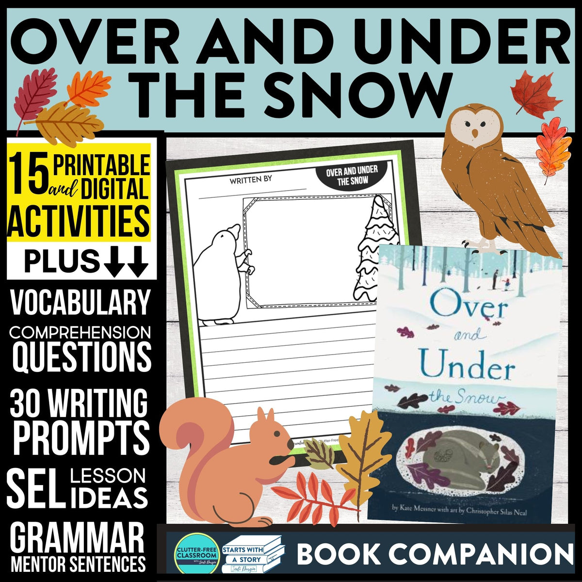 OVER AND UNDER THE SNOW activities and lesson plan ideas – Clutter Free ...
