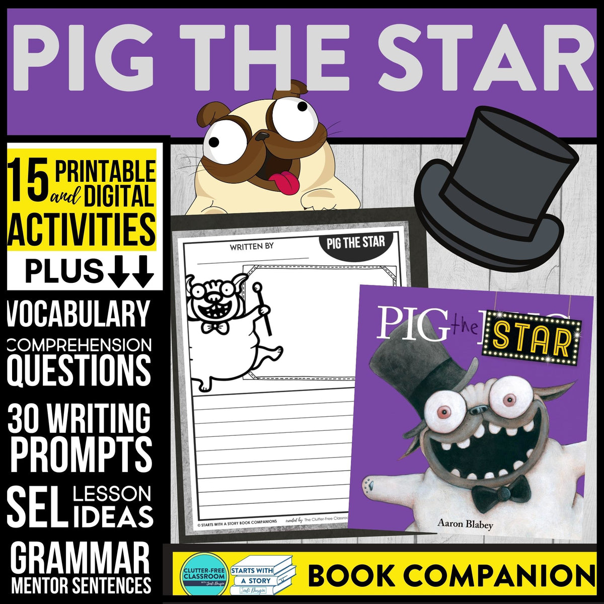 PIG THE STAR activities and lesson plan ideas – Clutter Free Classroom ...
