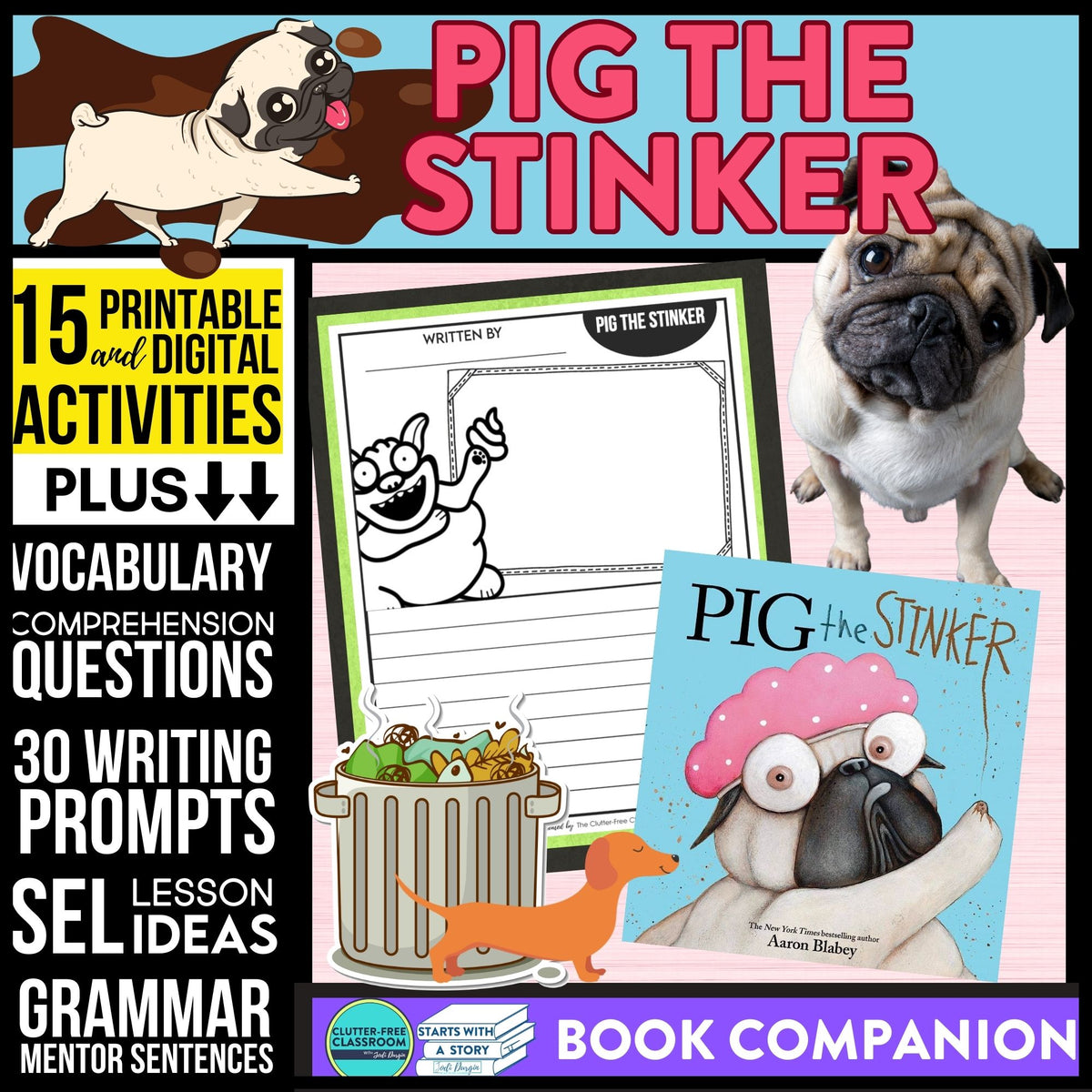 PIG THE STINKER activities and lesson plan ideas – Clutter Free ...