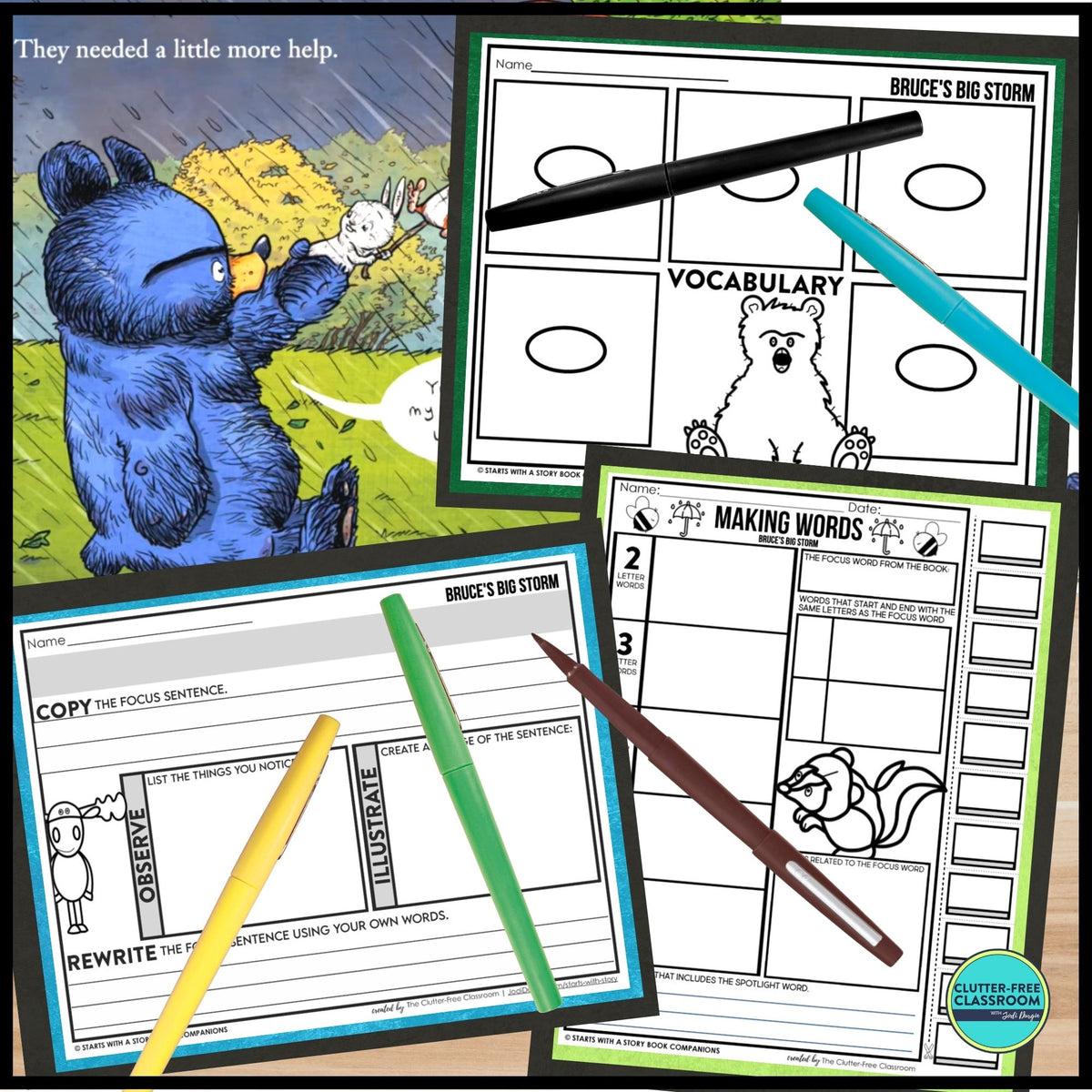 BRUCE'S BIG STORM activities and lesson plan ideas – Clutter Free ...