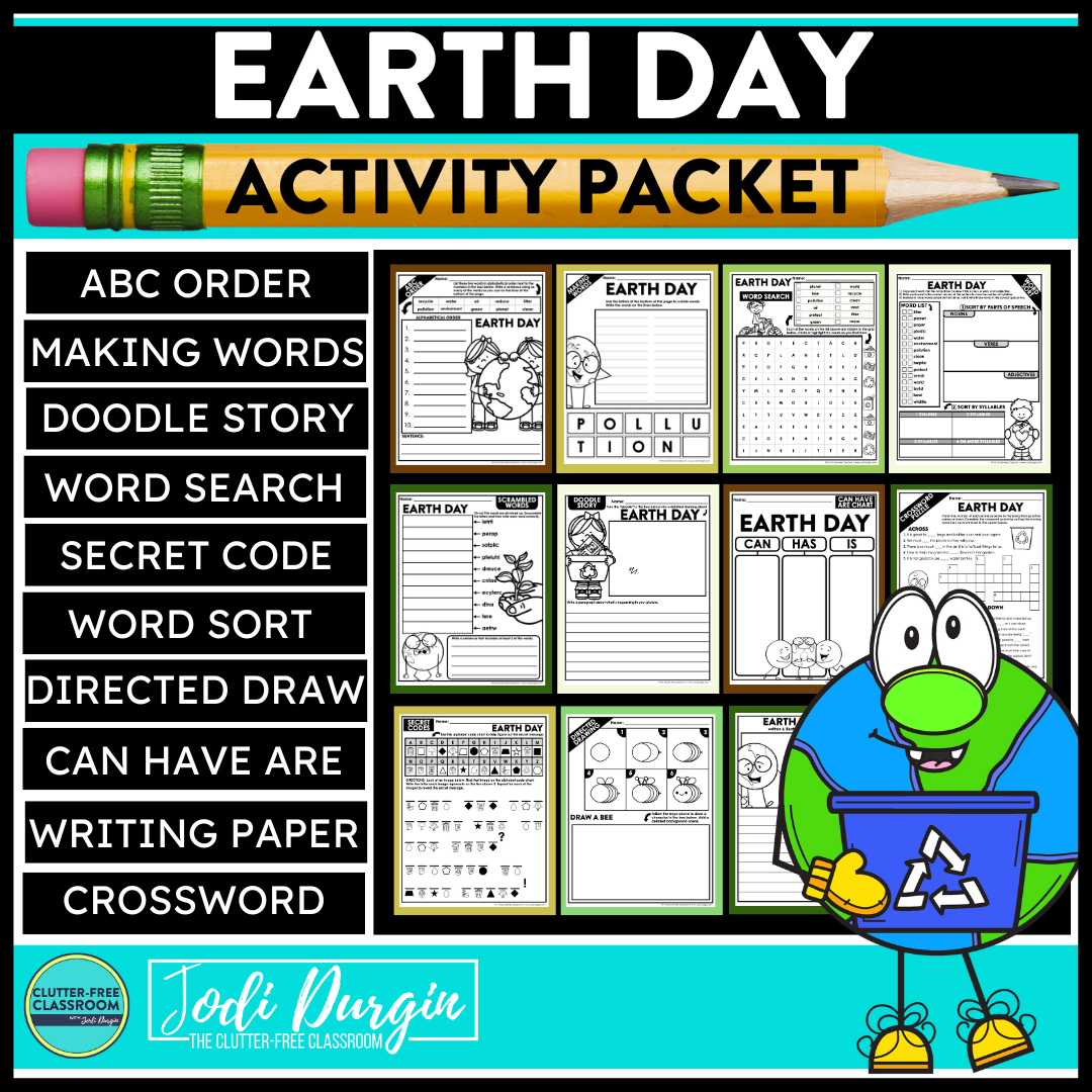 Earth Day Activity Packet – Clutter Free Classroom Store