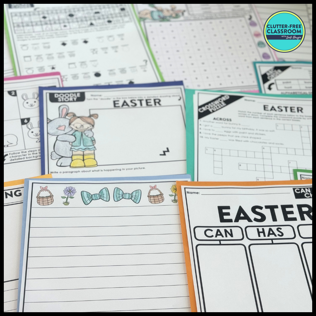 Easter Activity Packet – Clutter Free Classroom Store