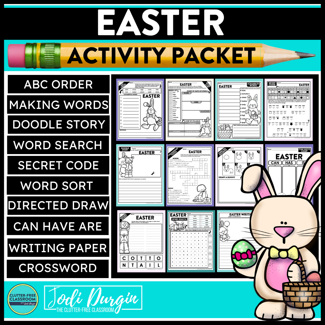 Easter Activity Packet – Clutter Free Classroom Store