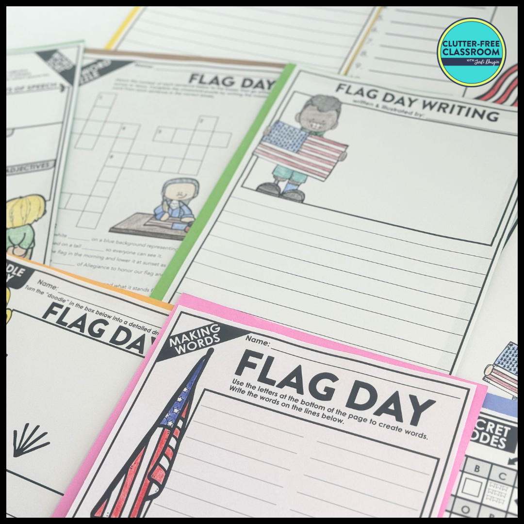 Flag Day Activity Packet – Clutter Free Classroom Store