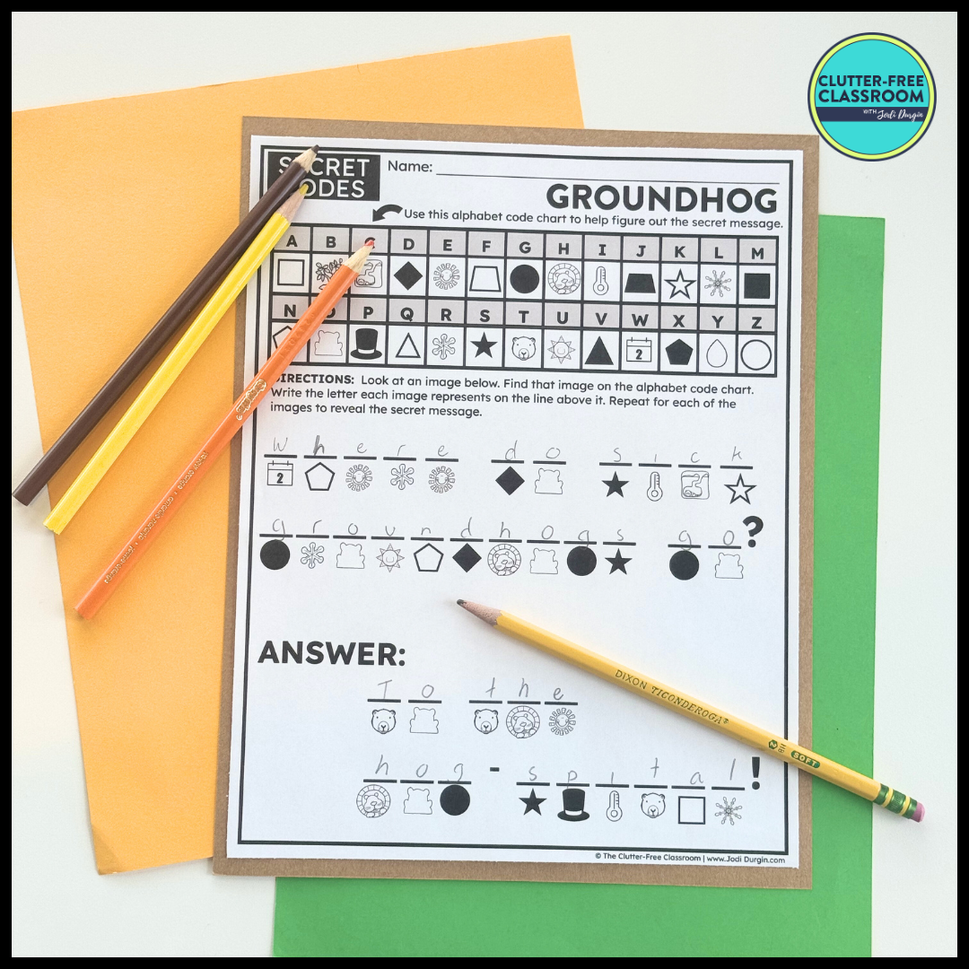 Groundhog Day Activity Packet – Clutter Free Classroom Store