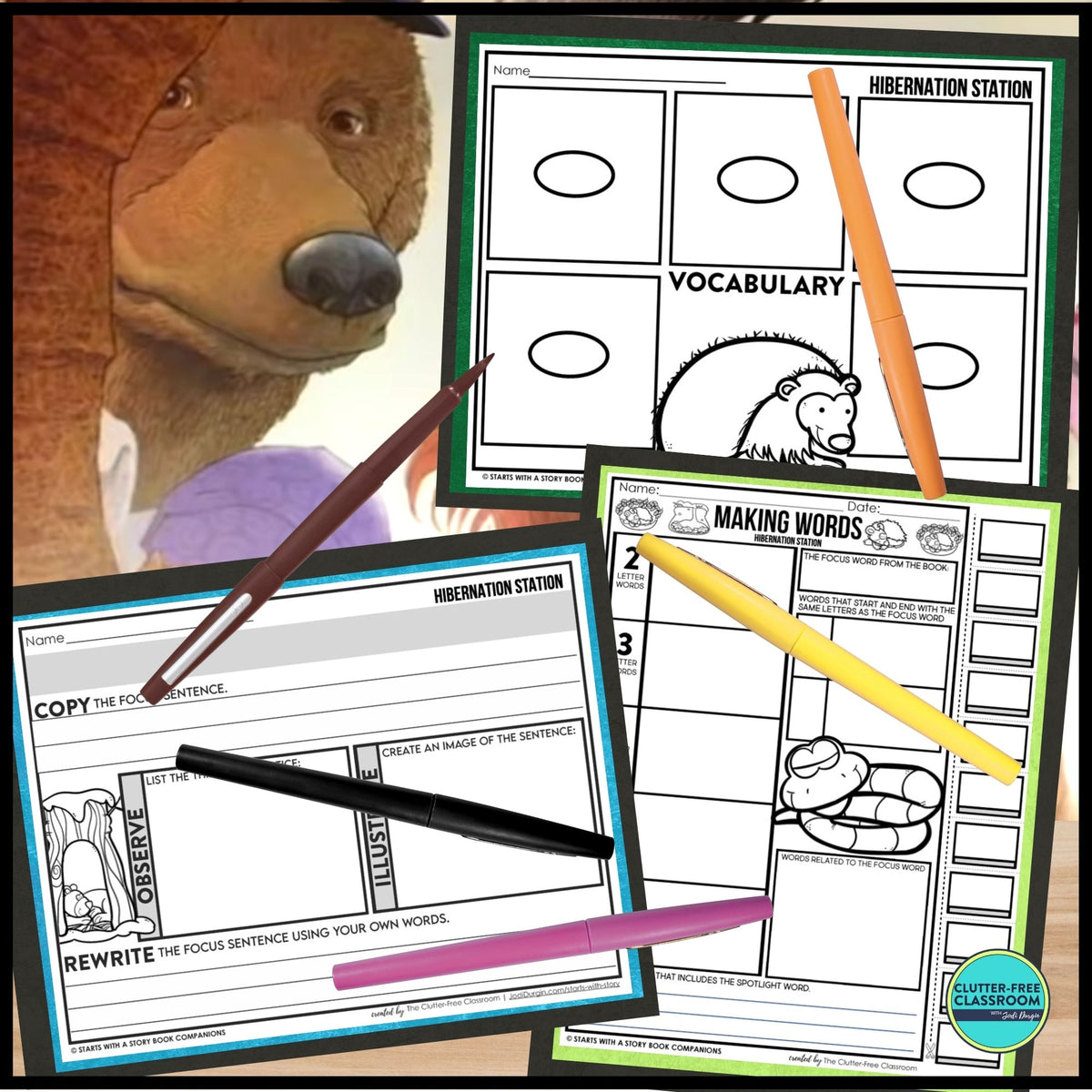 HIBERNATION STATION activities and lesson plan ideas – Clutter Free ...