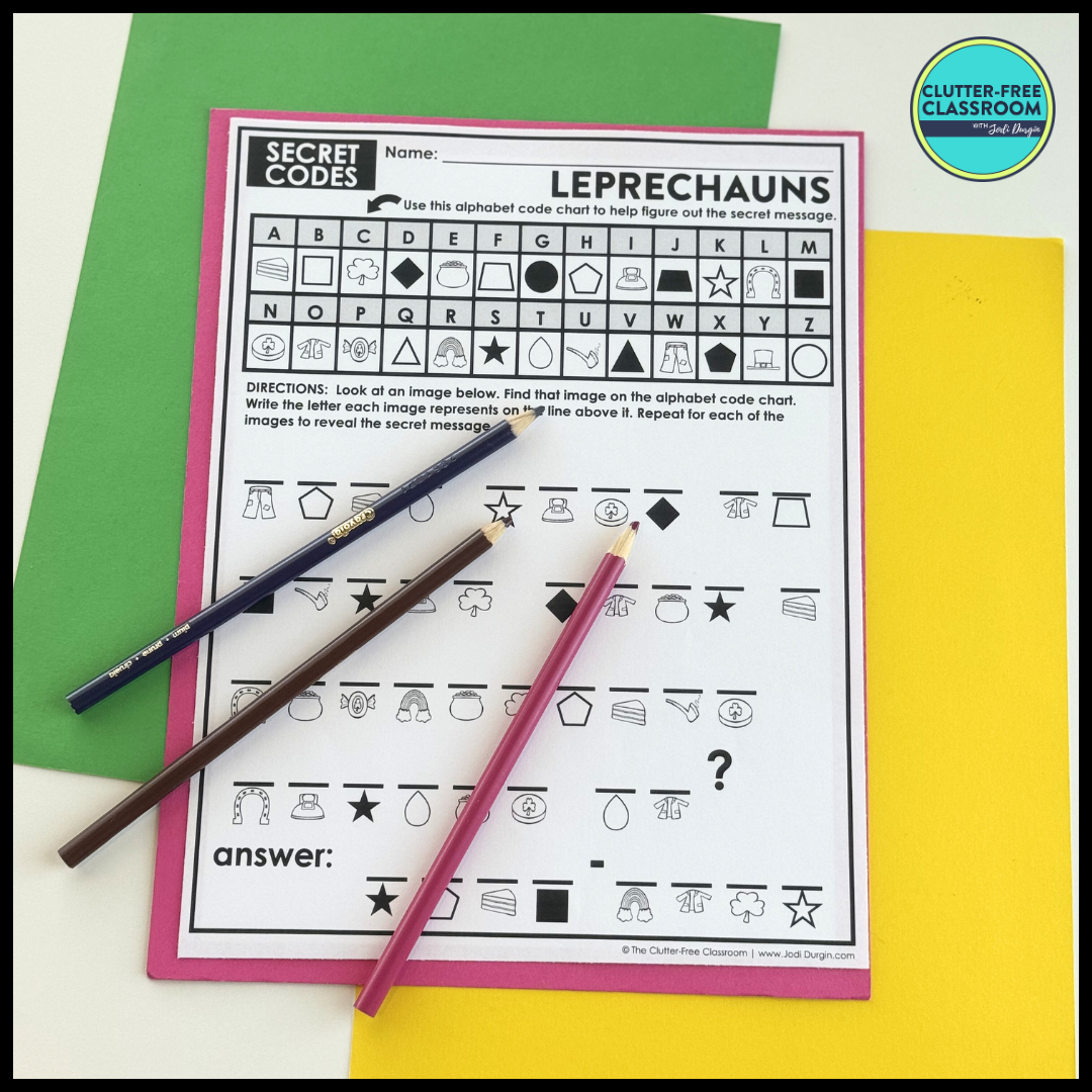 Leprechauns Activity Packet – Clutter Free Classroom Store