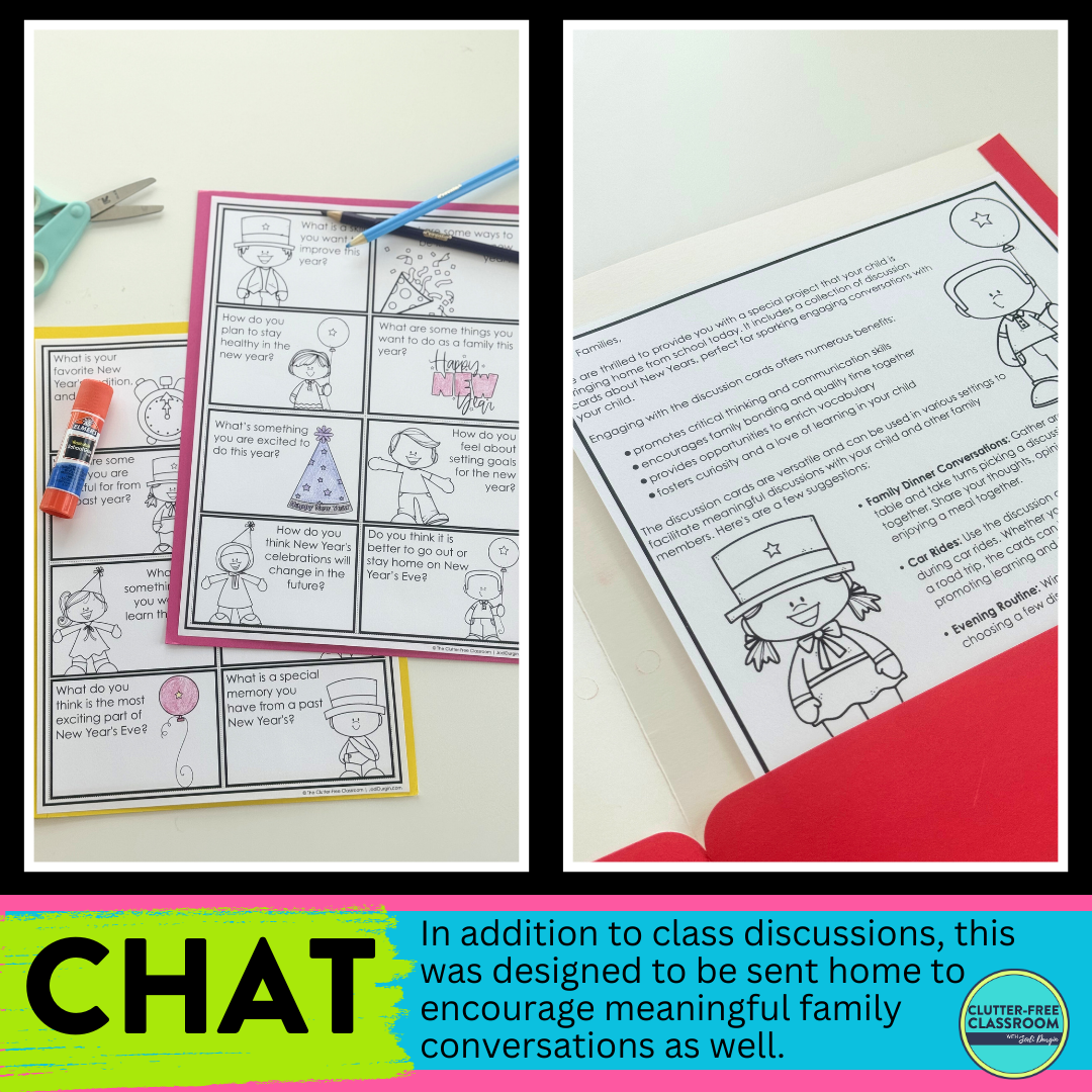 New Years Writing Prompts & Paper Bag Craft 1st 2nd 3rd Grade – Clutter ...