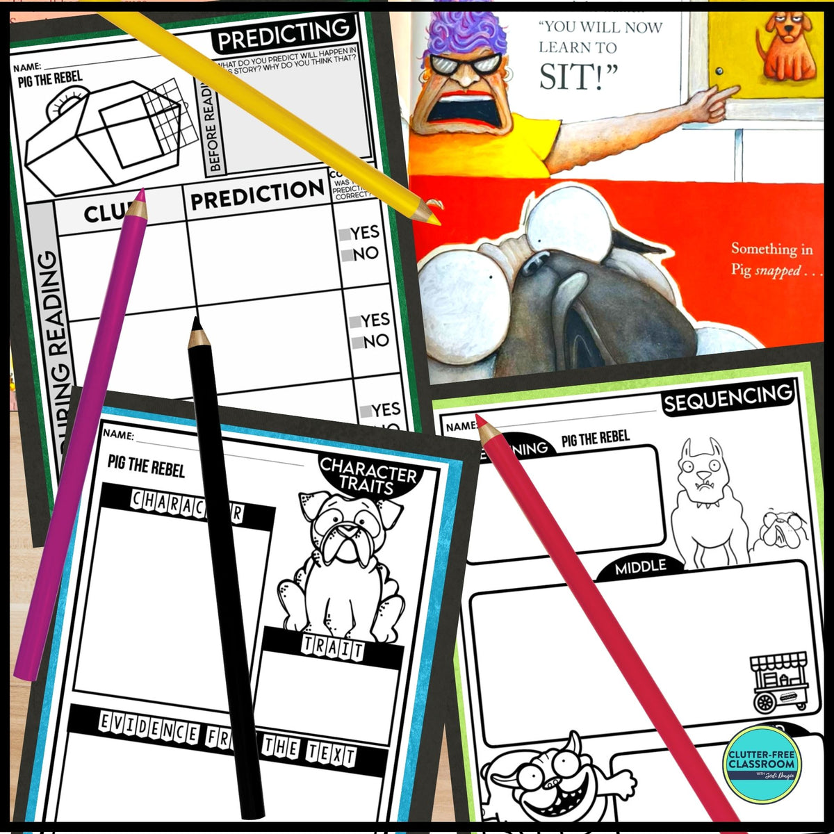 PIG THE REBEL activities and lesson plan ideas – Clutter Free Classroom ...