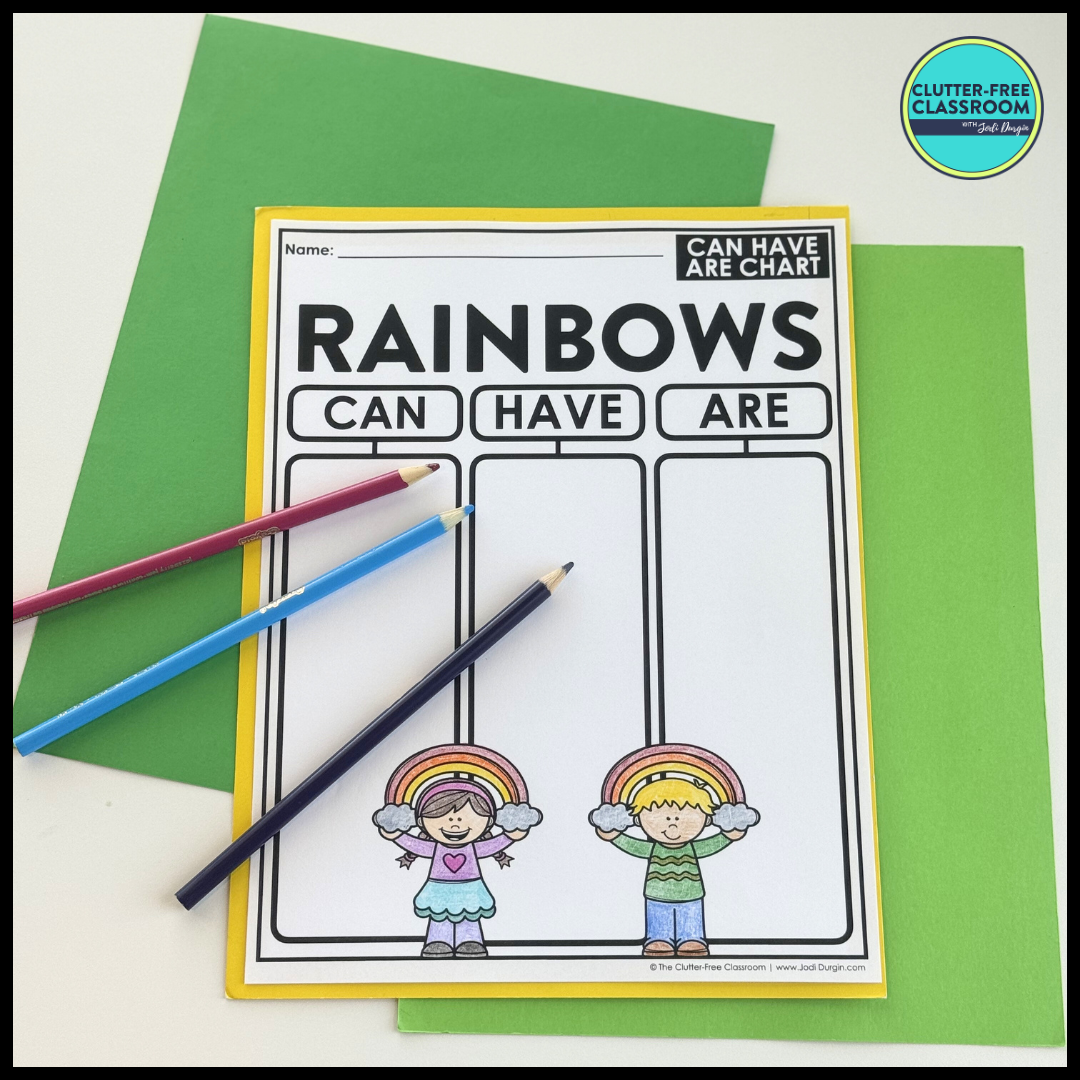 Rainbows Activity Packet – Clutter Free Classroom Store