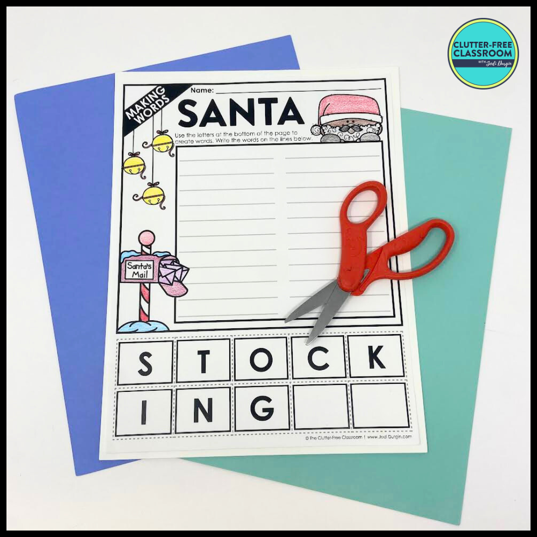 Santa Activity Packet – Clutter Free Classroom Store