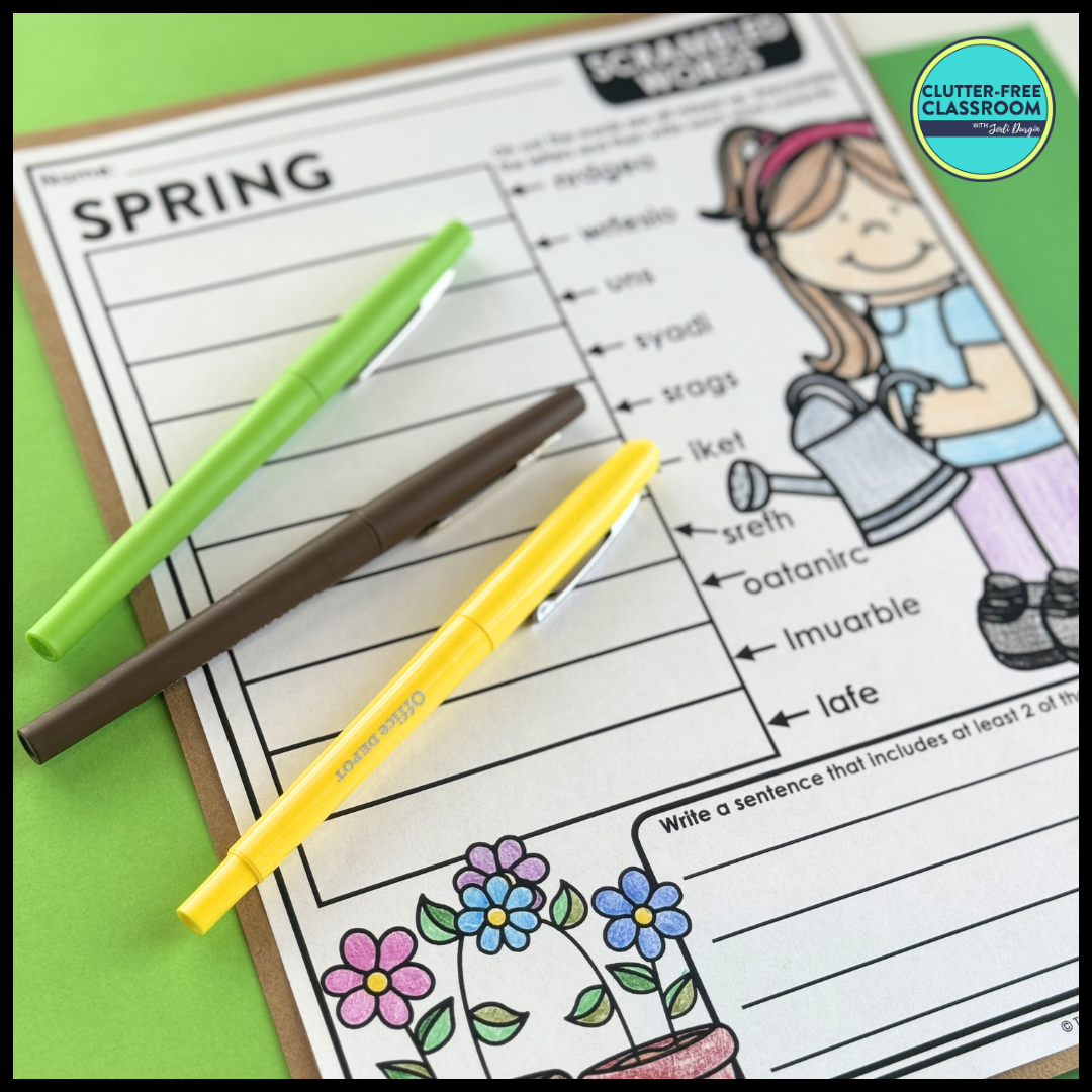 Spring Activity Packet – Clutter Free Classroom Store