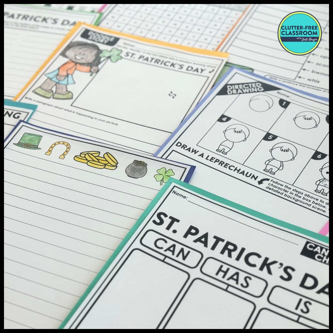 St. Patrick's Day Activity Packet – Clutter Free Classroom Store