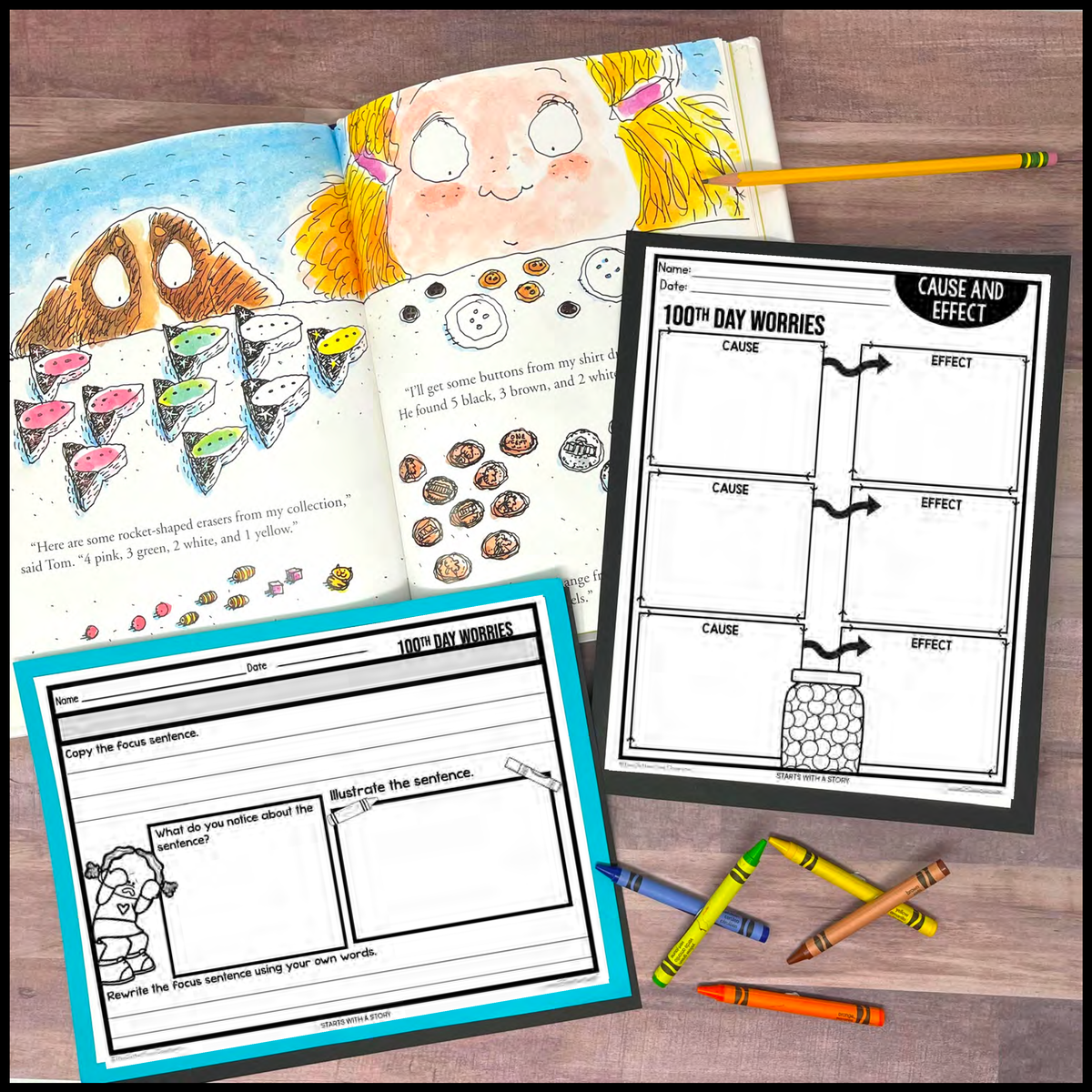 100TH DAY WORRIES activities and lesson plan ideas – Clutter Free ...