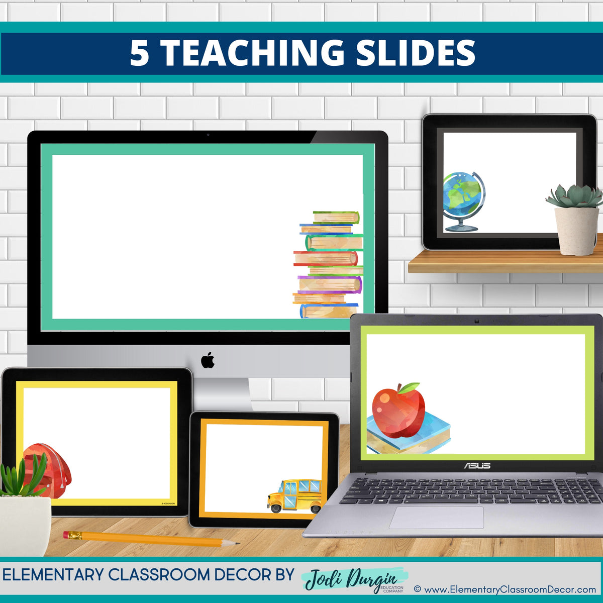 Chalkboard Classroom Theme Decor Bundle – Clutter Free Classroom Store