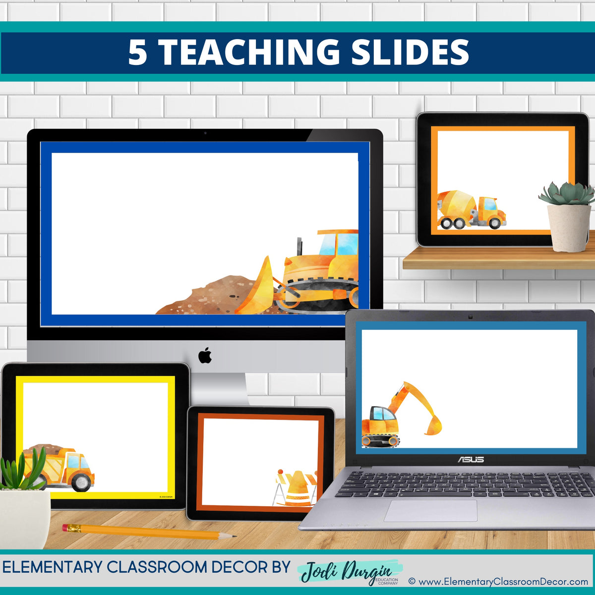Construction Classroom Theme Decor Bundle – Clutter Free Classroom Store