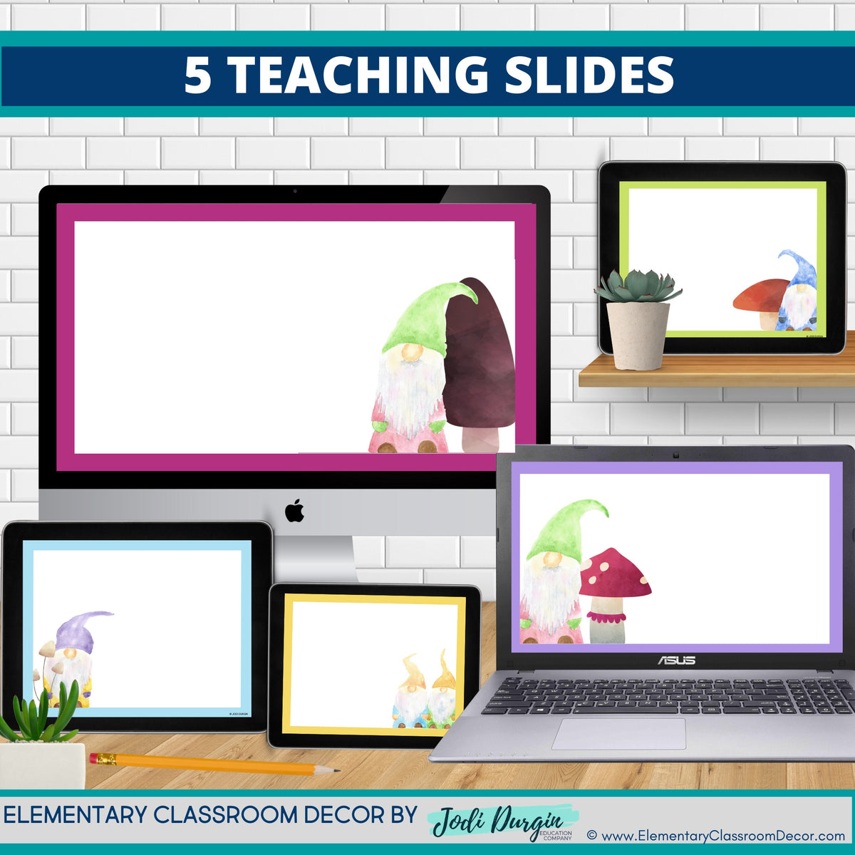Gnome Classroom Theme Decor Bundle – Clutter Free Classroom Store