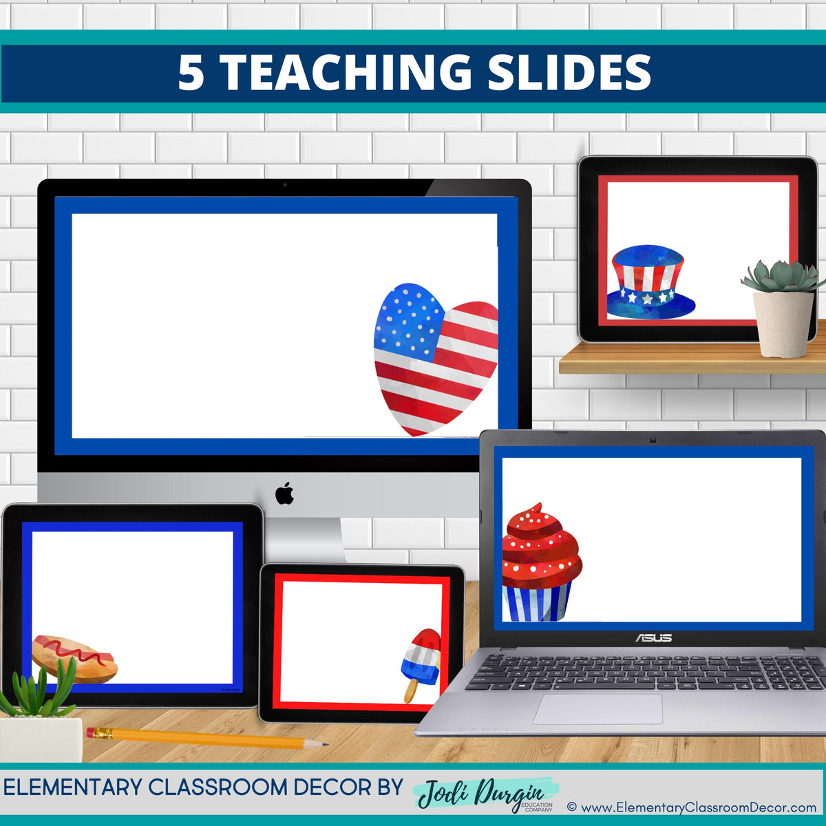 Patriotic Classroom Theme Decor Bundle – Clutter Free Classroom Store