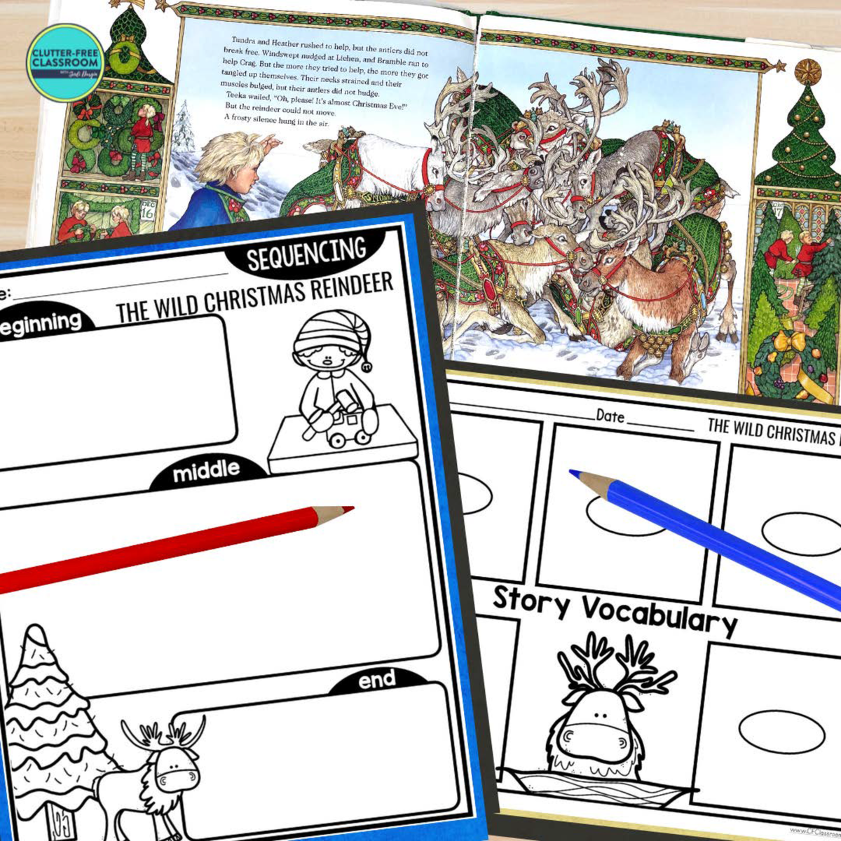 THE WILD CHRISTMAS REINDEER activities and lesson plan ideas – Clutter ...