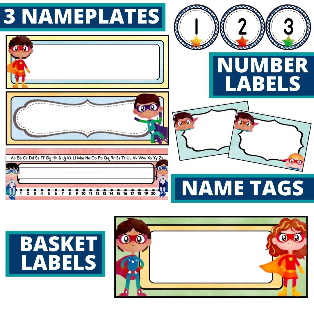 SUPERHERO CLASSROOM DECOR – Clutter Free Classroom Store