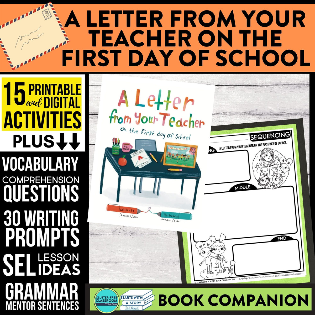 A LETTER FROM YOUR TEACHER ON THE FIRST DAY OF SCHOOL activities and l ...