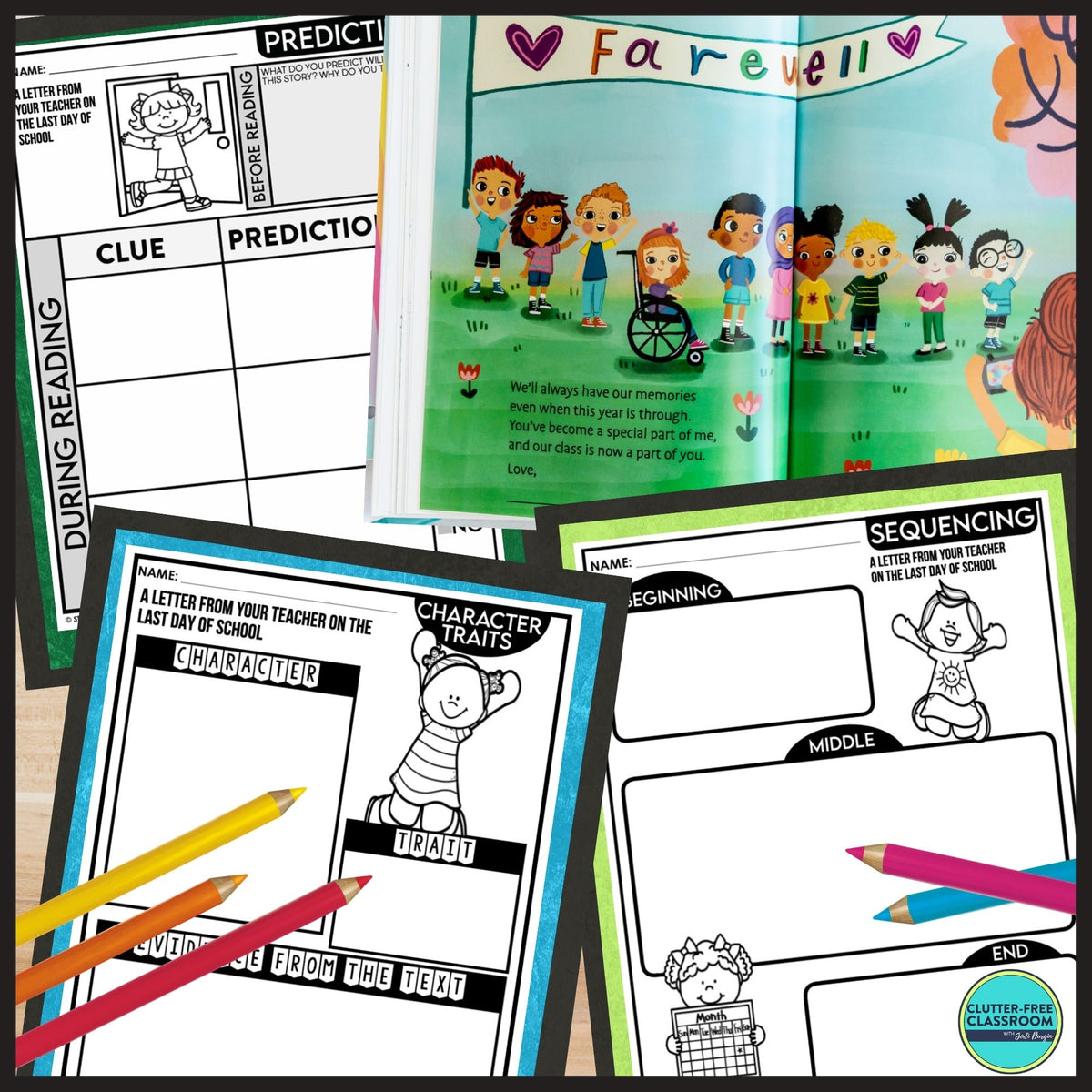 A LETTER FROM YOUR TEACHER ON THE LAST DAY OF SCHOOL activities and le ...