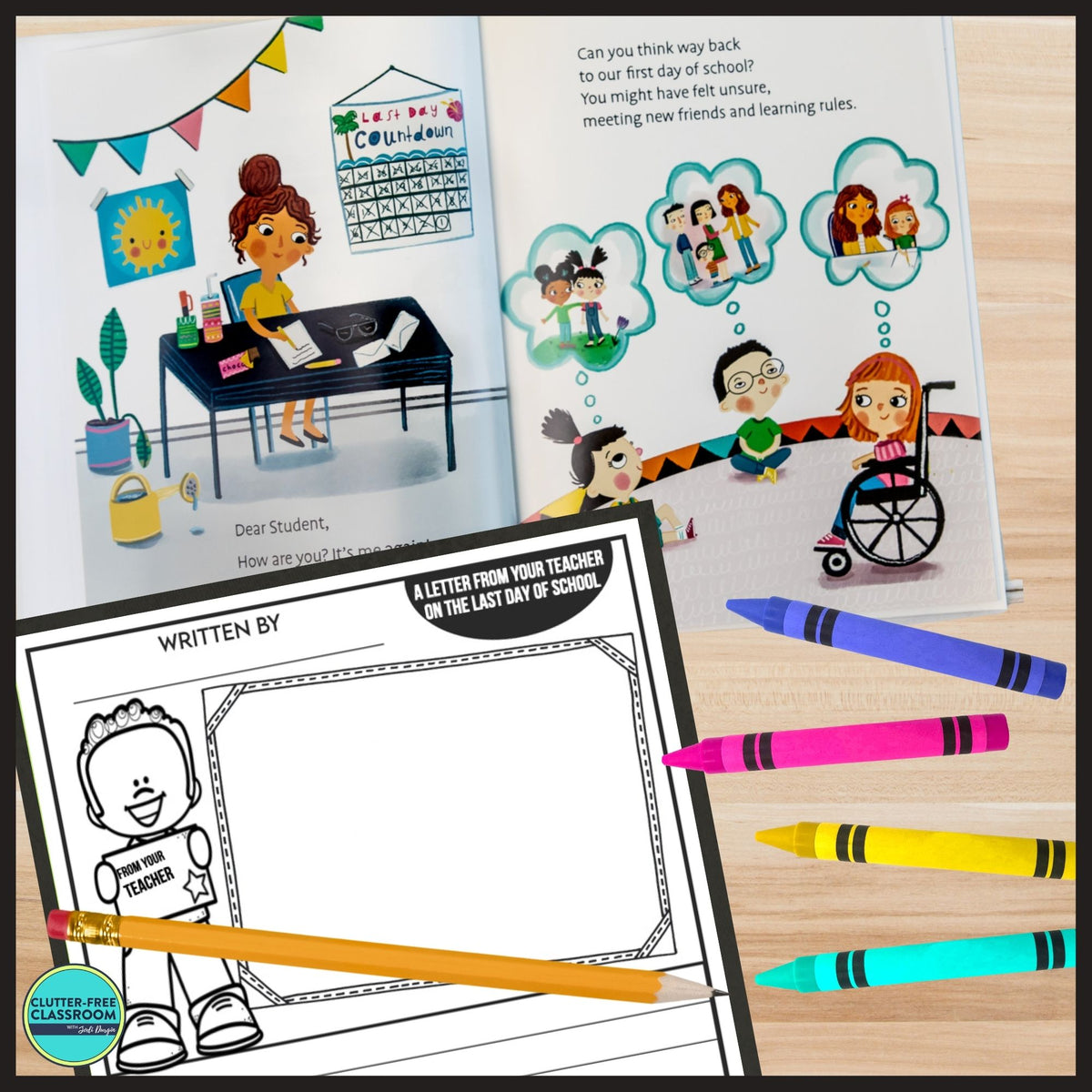 A LETTER FROM YOUR TEACHER ON THE LAST DAY OF SCHOOL activities and le ...