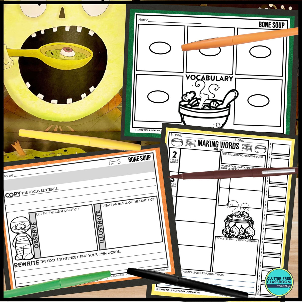 BONE SOUP activities and lesson plan ideas – Clutter Free Classroom Store