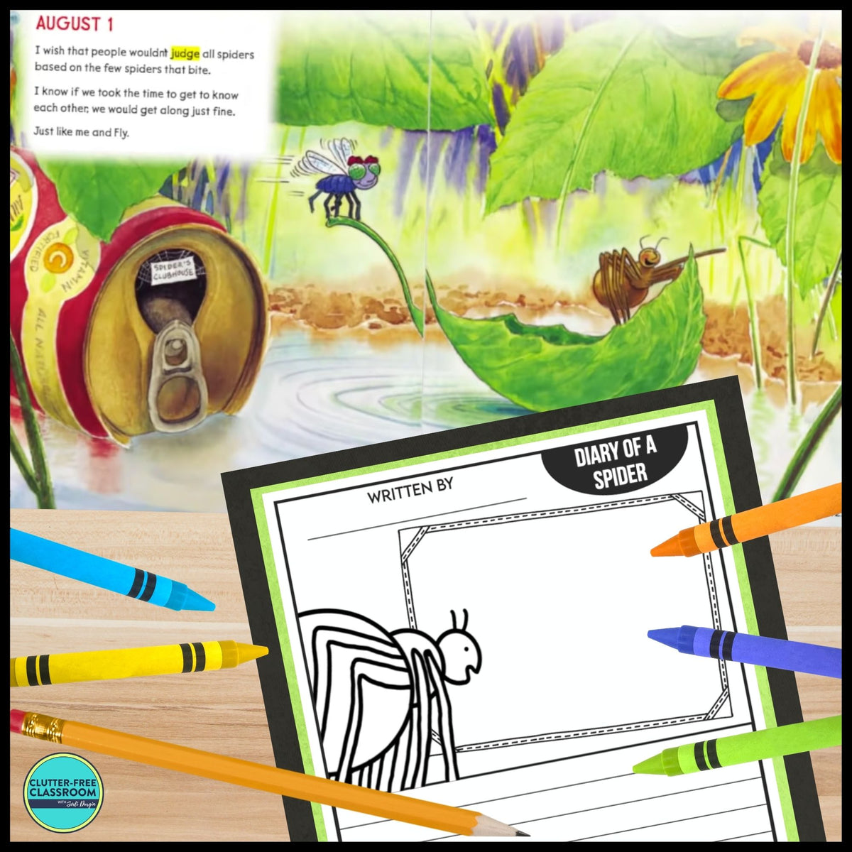 DIARY OF A SPIDER activities and lesson plan ideas – Clutter Free ...