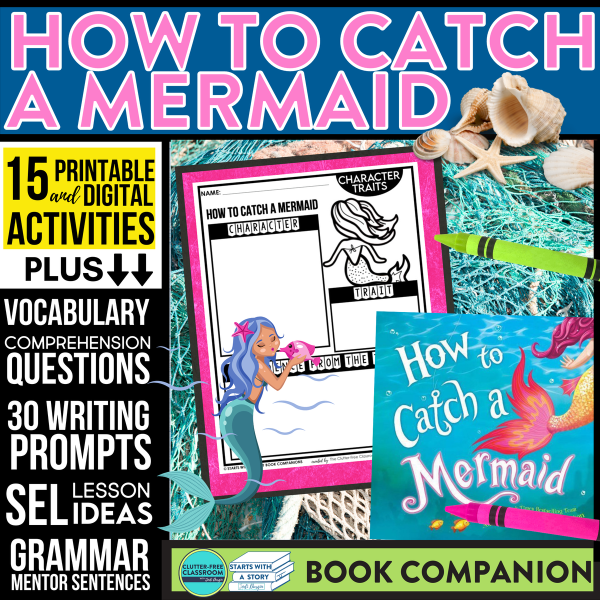 HOW TO CATCH A MERMAID activities and lesson plan ideas – Clutter Free ...