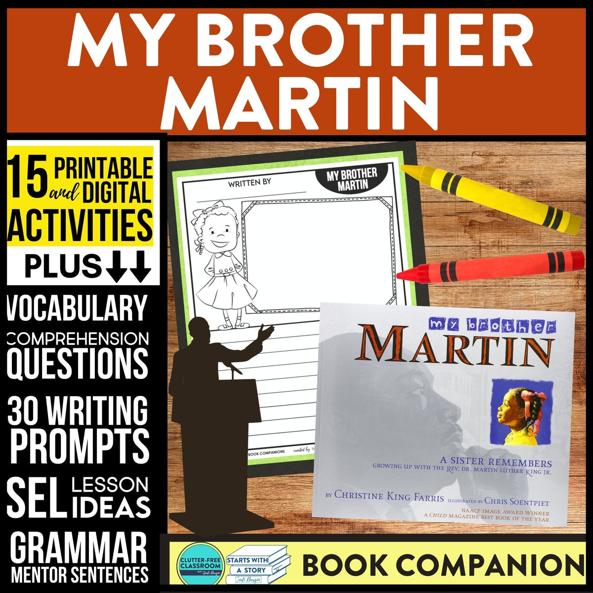 MY BROTHER MARTIN activities and lesson plan ideas – Clutter Free ...