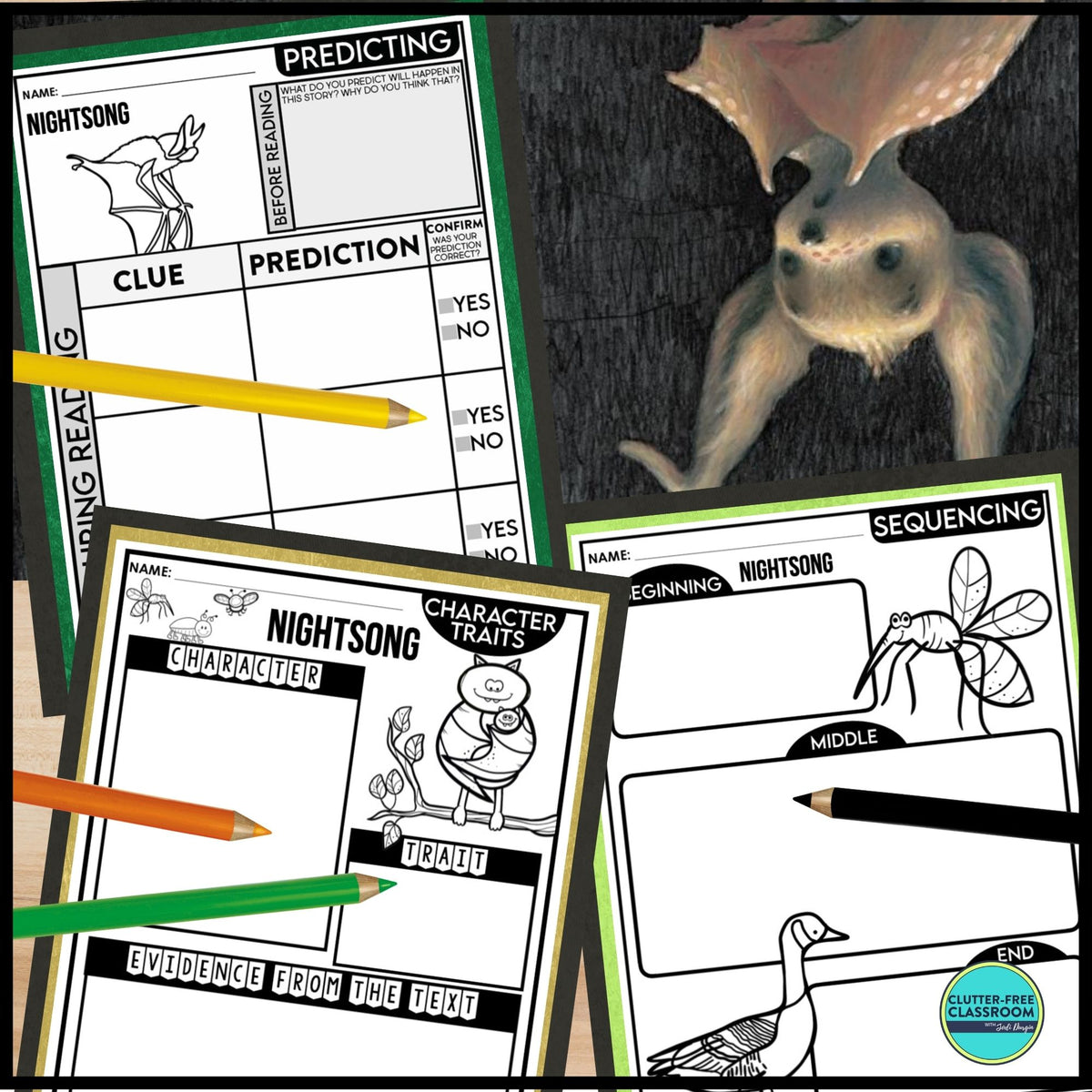 NIGHTSONG activities and lesson plan ideas – Clutter Free Classroom Store