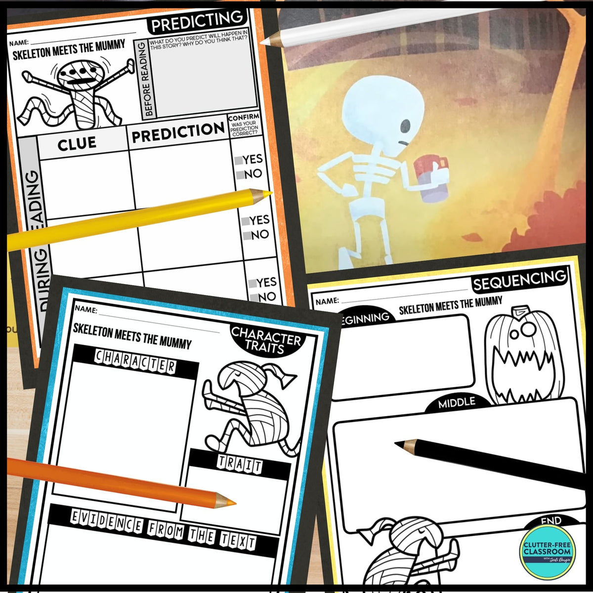 SKELETON MEETS THE MUMMY activities and lesson plan ideas – Clutter ...