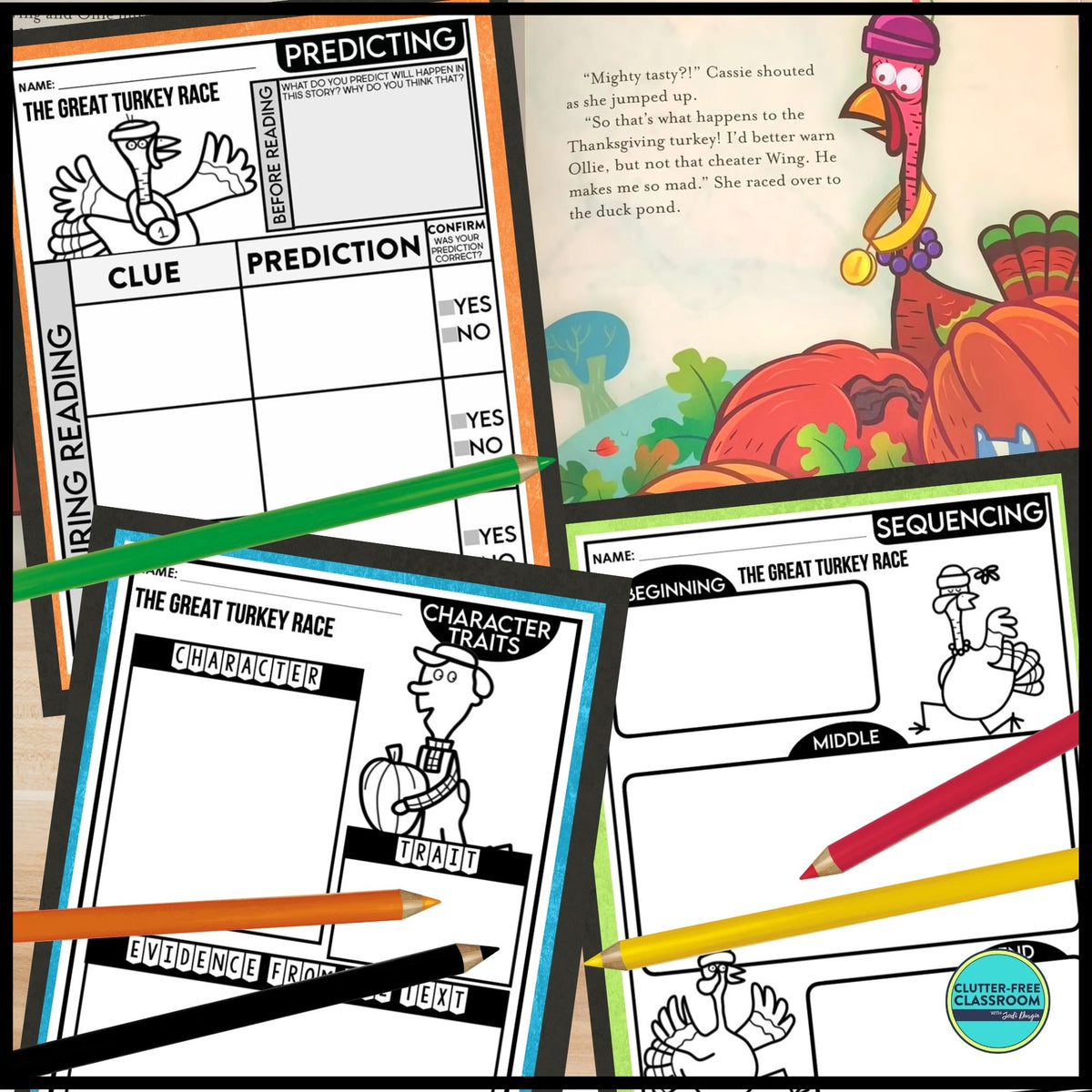 THE GREAT TURKEY RACE activities and lesson plan ideas – Clutter Free ...