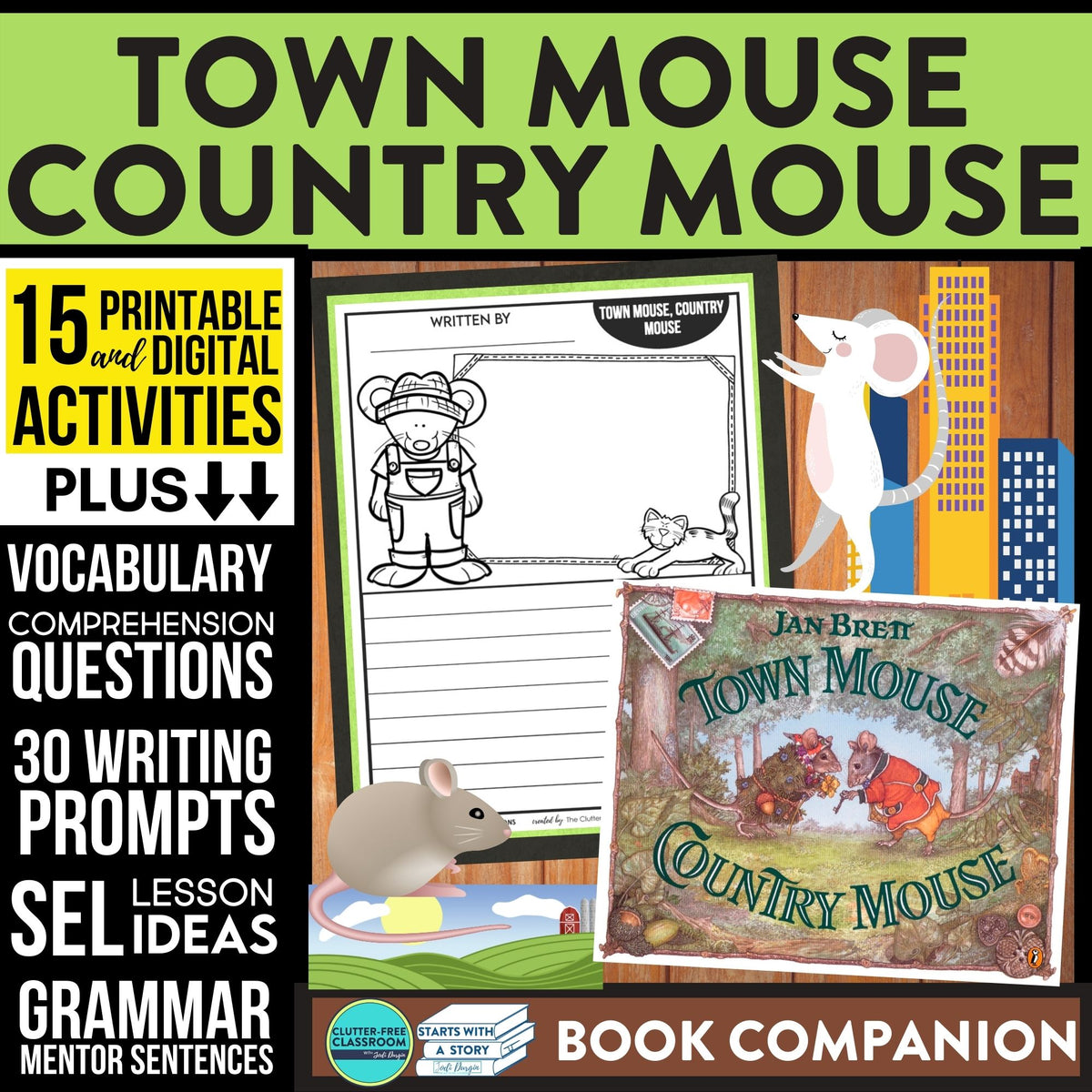 TOWN MOUSE, COUNTRY MOUSE activities and lesson plan ideas – Clutter ...