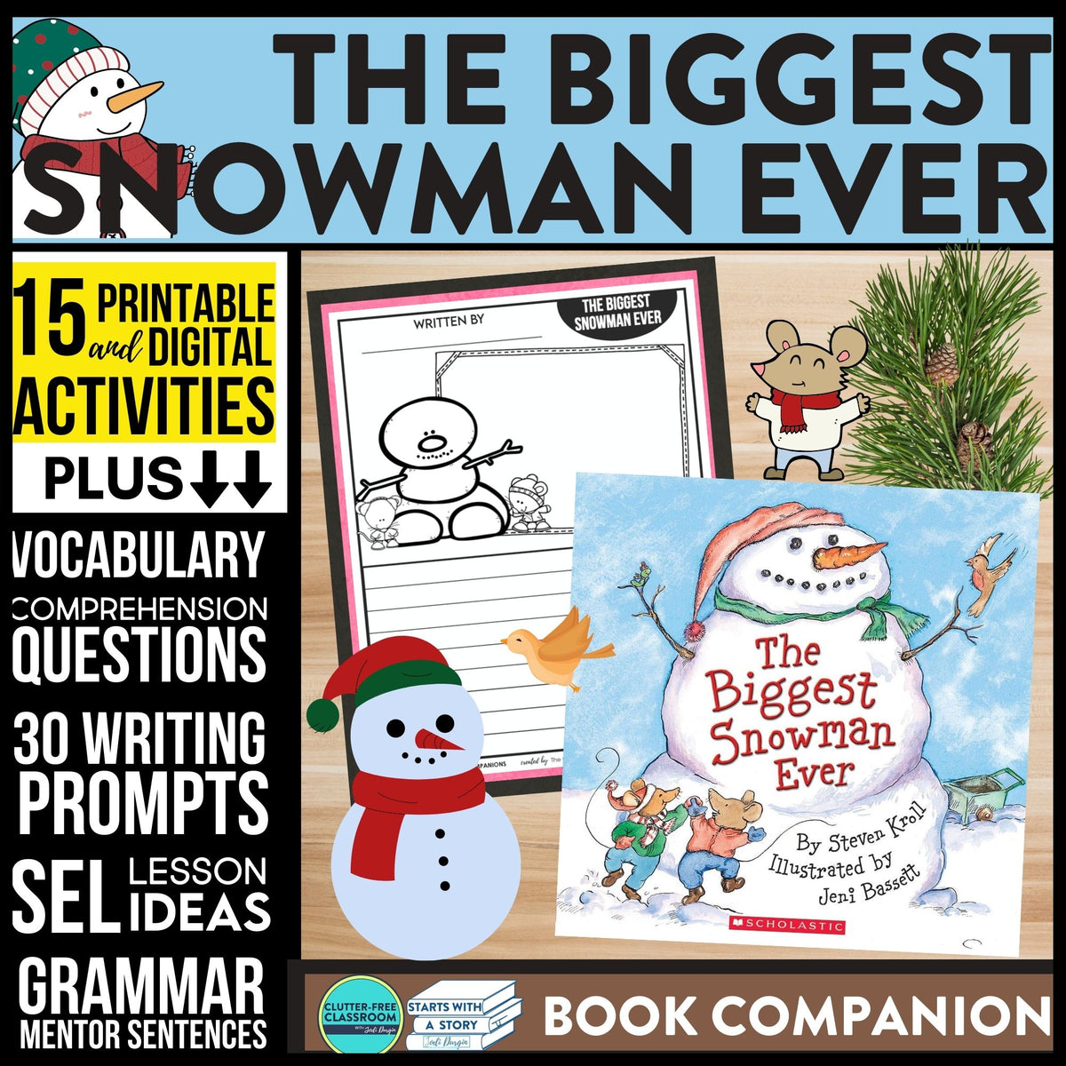 THE BIGGEST SNOWMAN EVER activities and lesson plan ideas – Clutter ...
