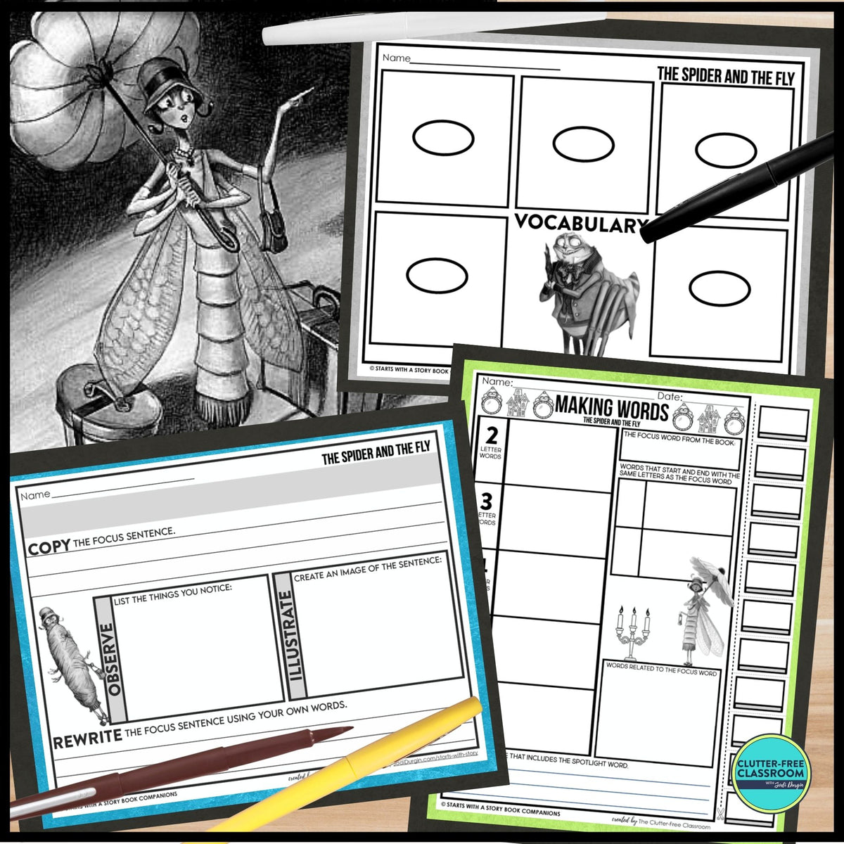 THE SPIDER AND THE FLY activities and lesson plan ideas – Clutter Free ...