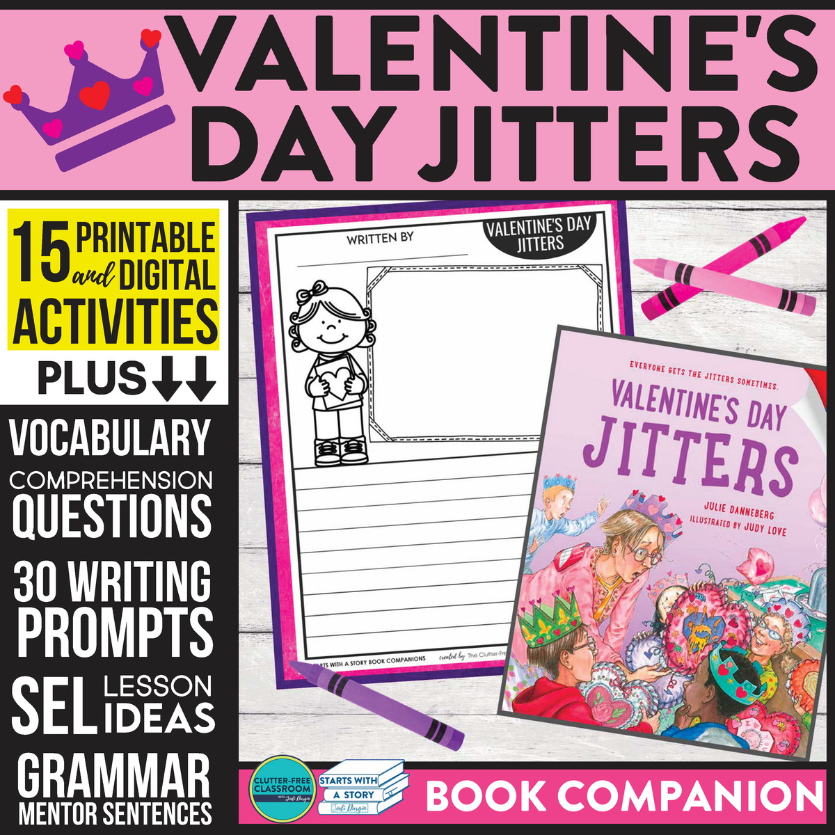VALENTINE'S DAY JITTERS activities and lesson plan ideas – Clutter Free ...