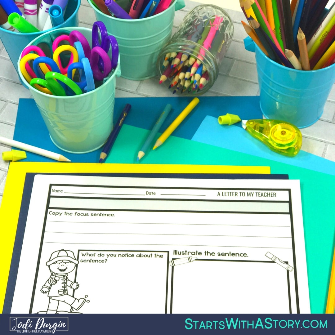 A Letter to My Teacher activities and lesson plan ideas – Clutter Free ...