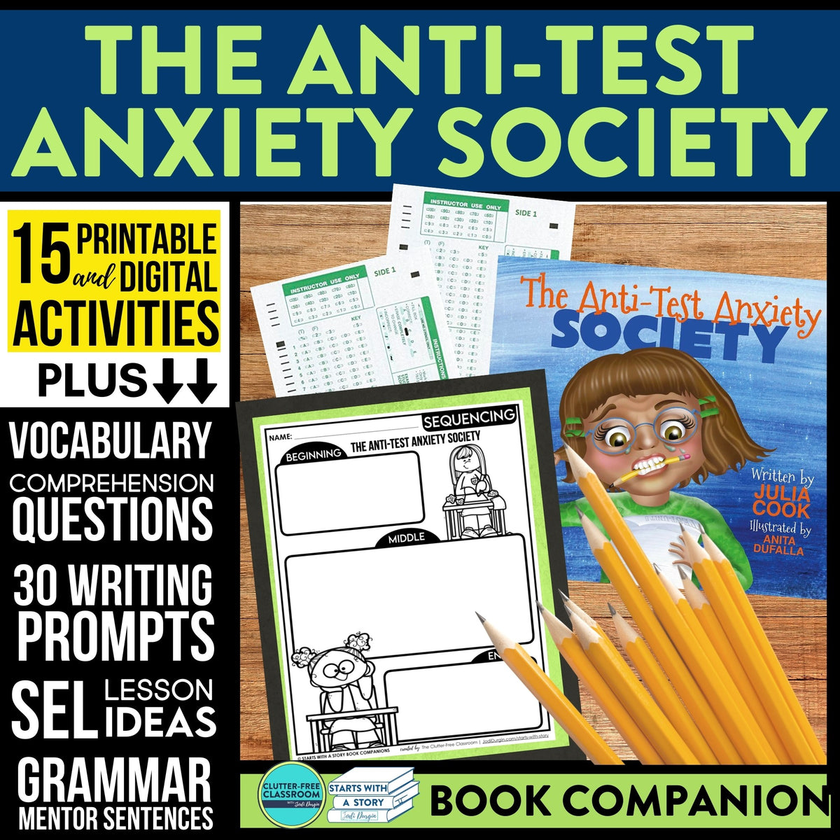 THE ANTI-TEST ANXIETY SOCIETY activities and lesson plan ideas ...