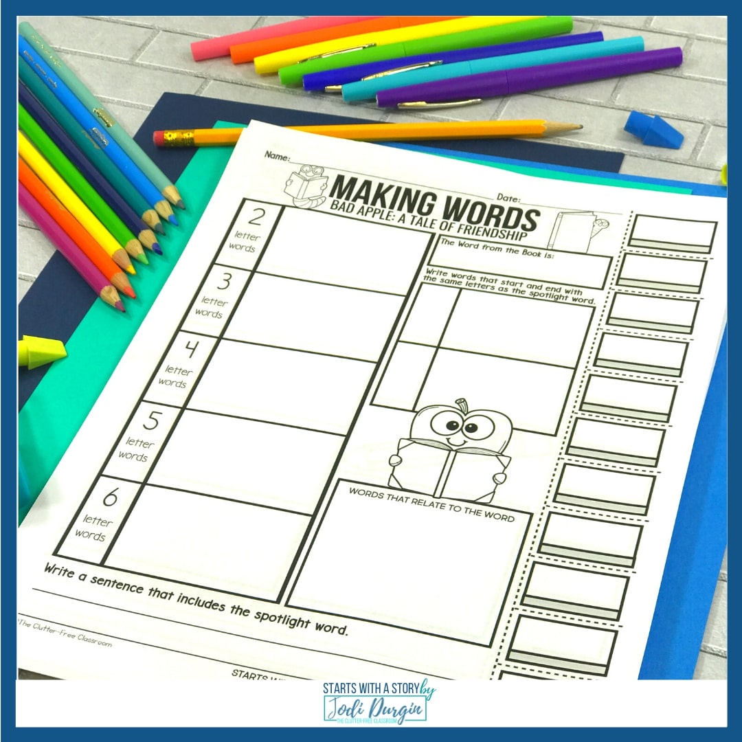 Bad Apple A Tale of Friendship activities and lesson plan ideas ...