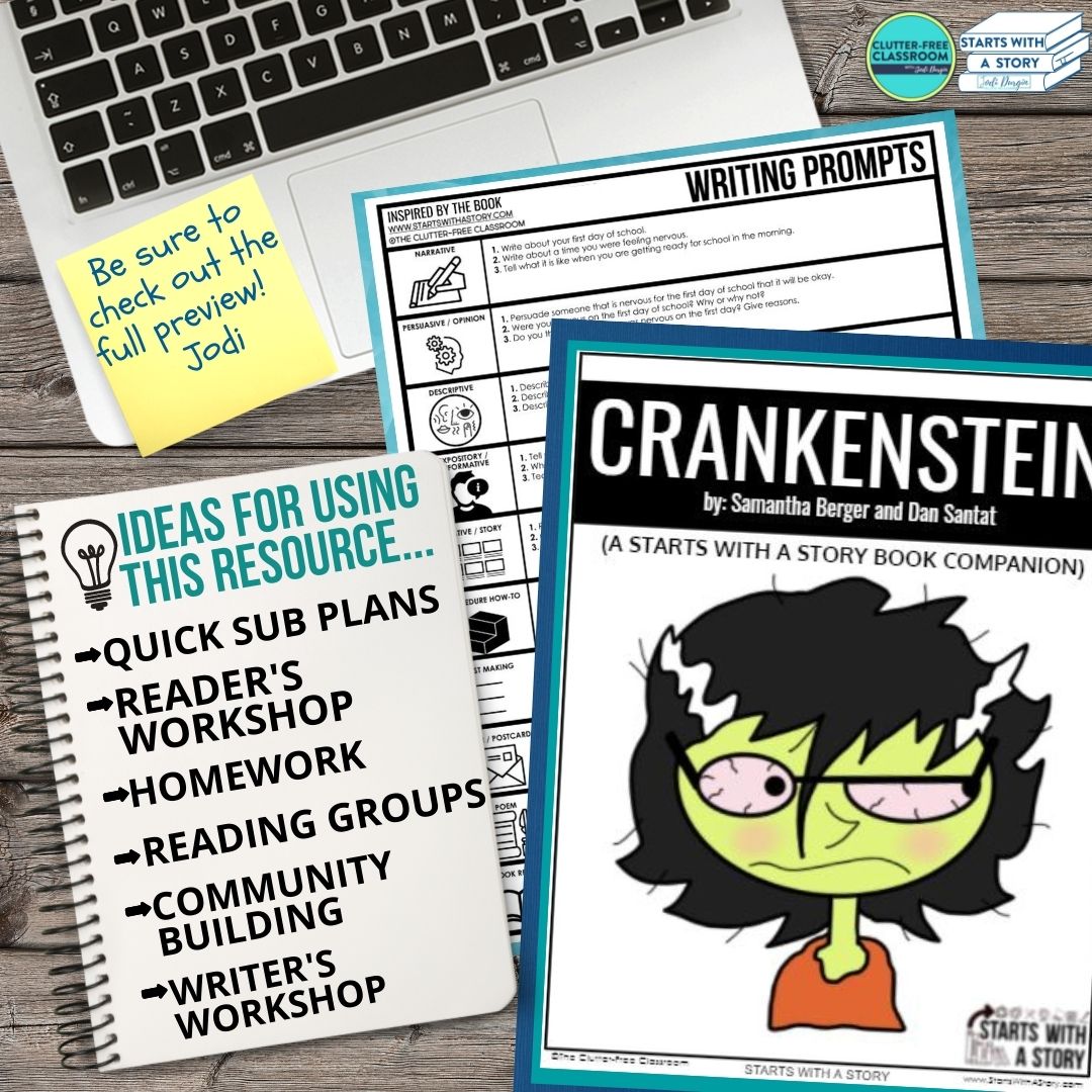 CRANKENSTEIN activities, worksheets & lesson plan ideas – Clutter Free ...