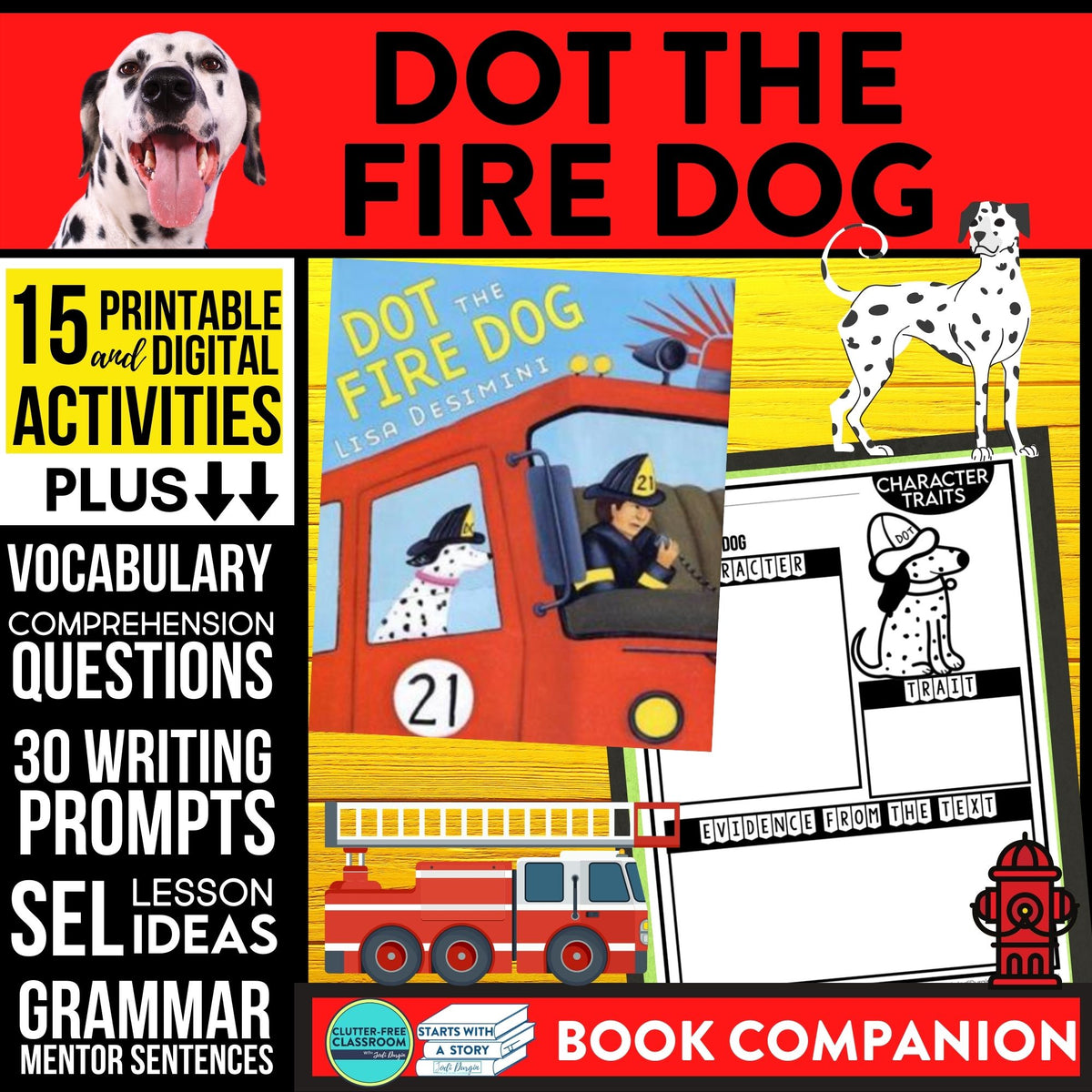 DOT THE FIRE DOG activities and lesson plan ideas – Clutter Free ...
