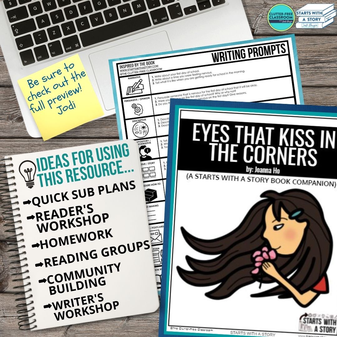 EYES THAT KISS IN THE CORNER activities, worksheets & lesson plan idea ...