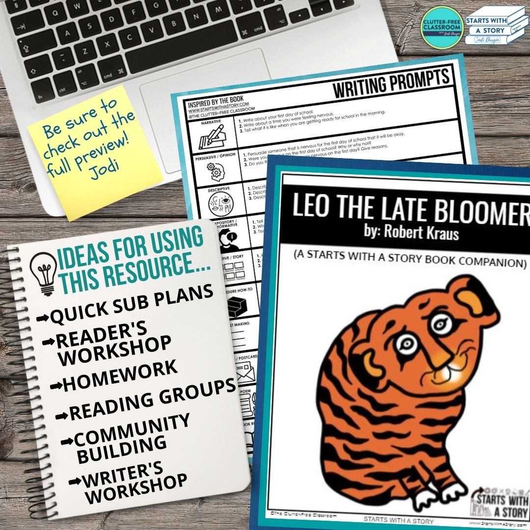 LEO THE LATE BLOOMER activities, worksheets & lesson plan ideas ...
