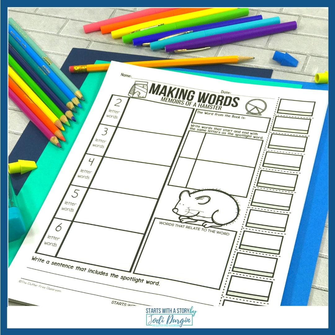 Memoirs of a Hamster activities and lesson plan ideas – Clutter Free ...