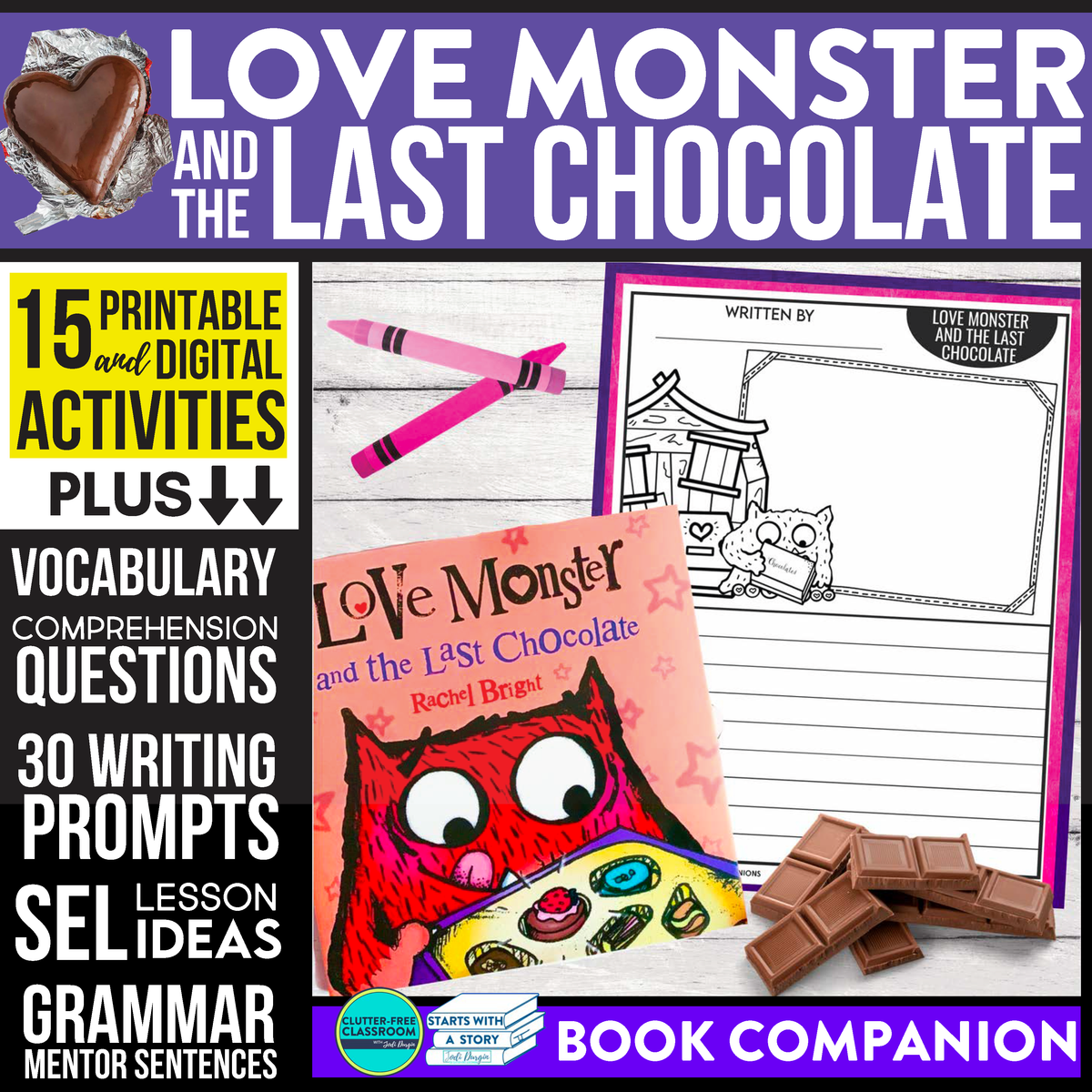 LOVE MONSTER AND THE LAST CHOCOLATE activities and lesson plan ideas ...